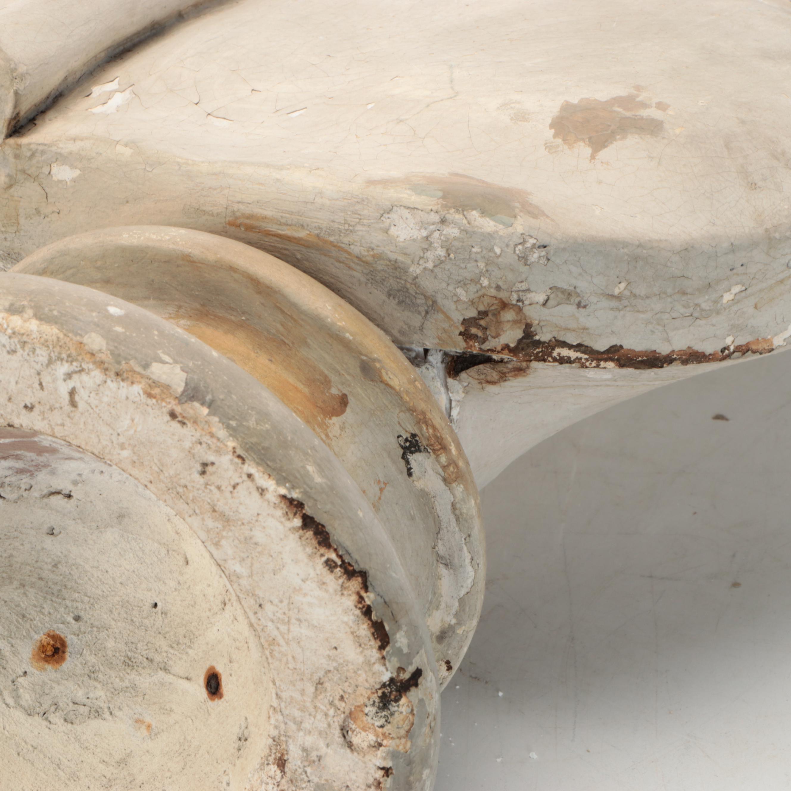 Painted Cast Plaster Bust of Man, 19th Century | EBTH