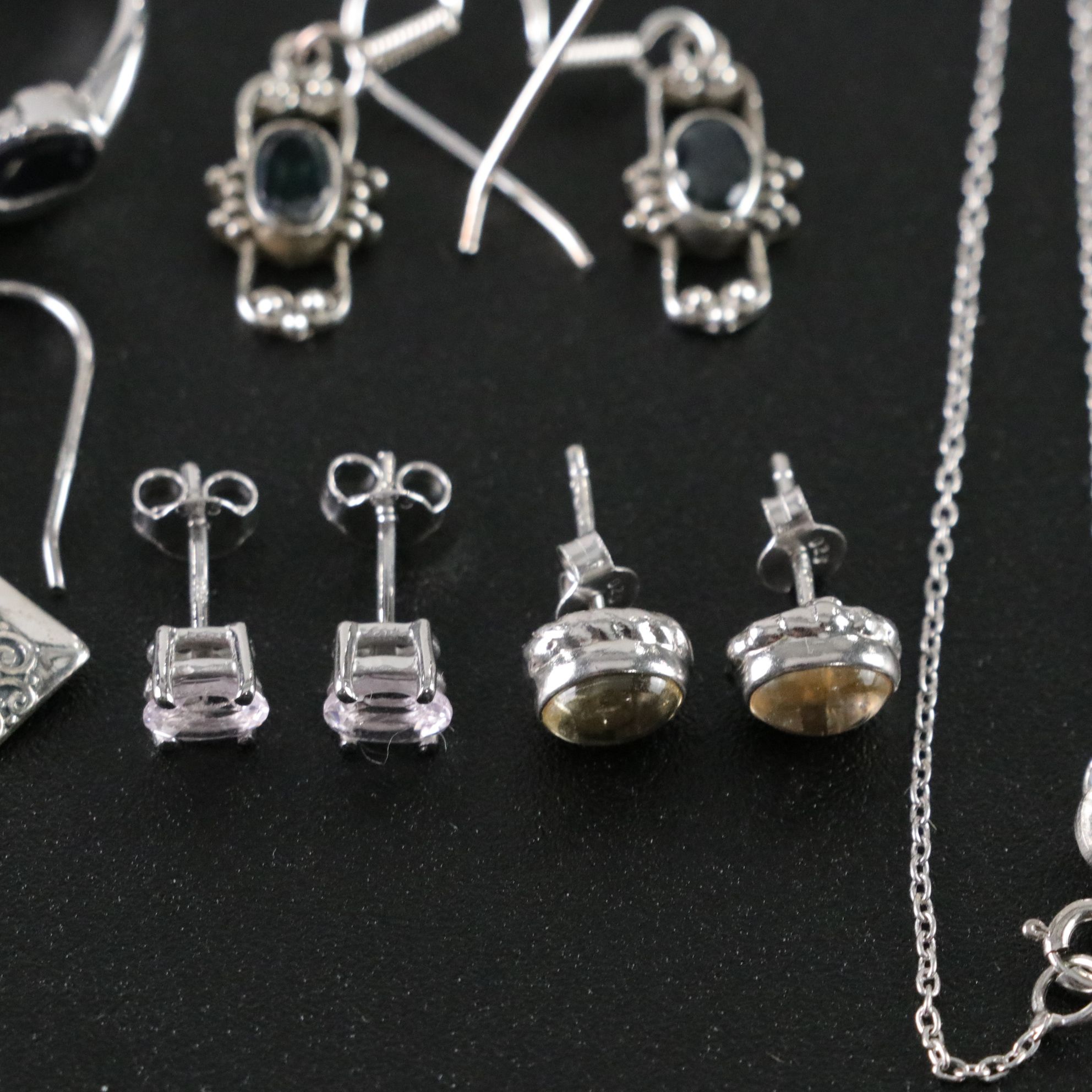 14 Assorted Sterling Silver Rings, Necklaces and Earrings | EBTH