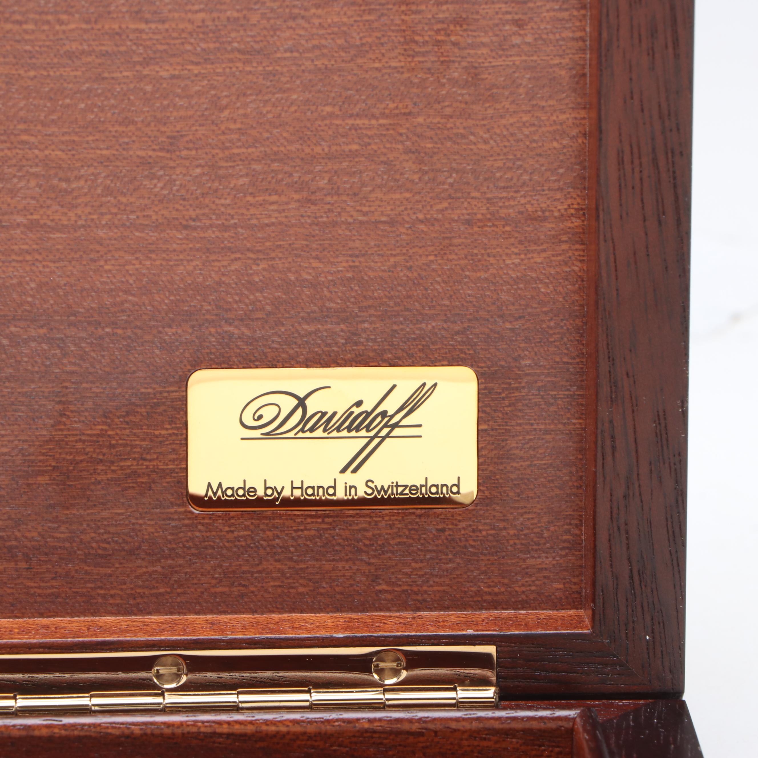 Davidoff Swiss Mahogany Finished Wooden Humidor | EBTH