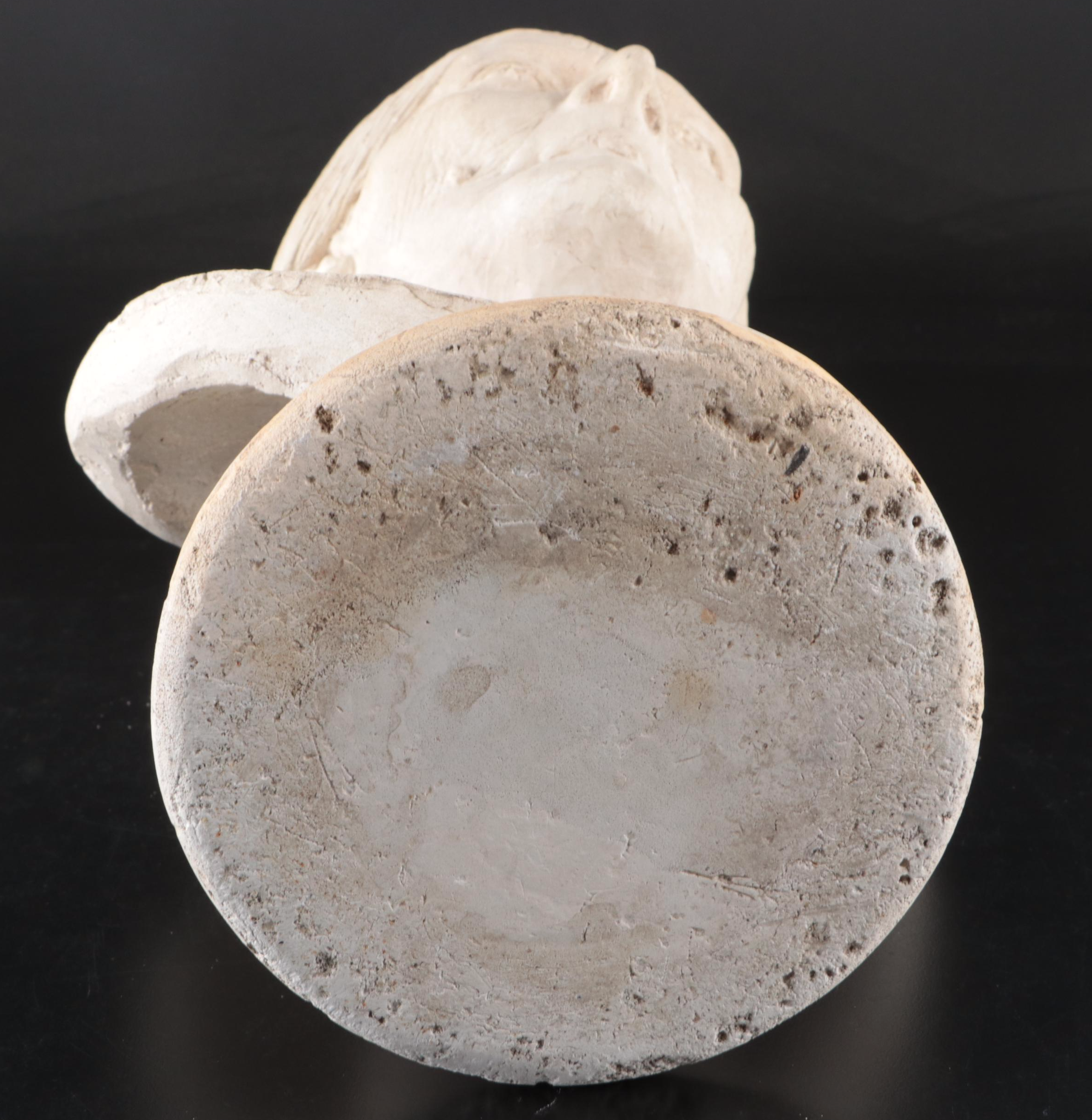 Artist Signed Plaster Bust of Elderly Woman, 1886 | EBTH