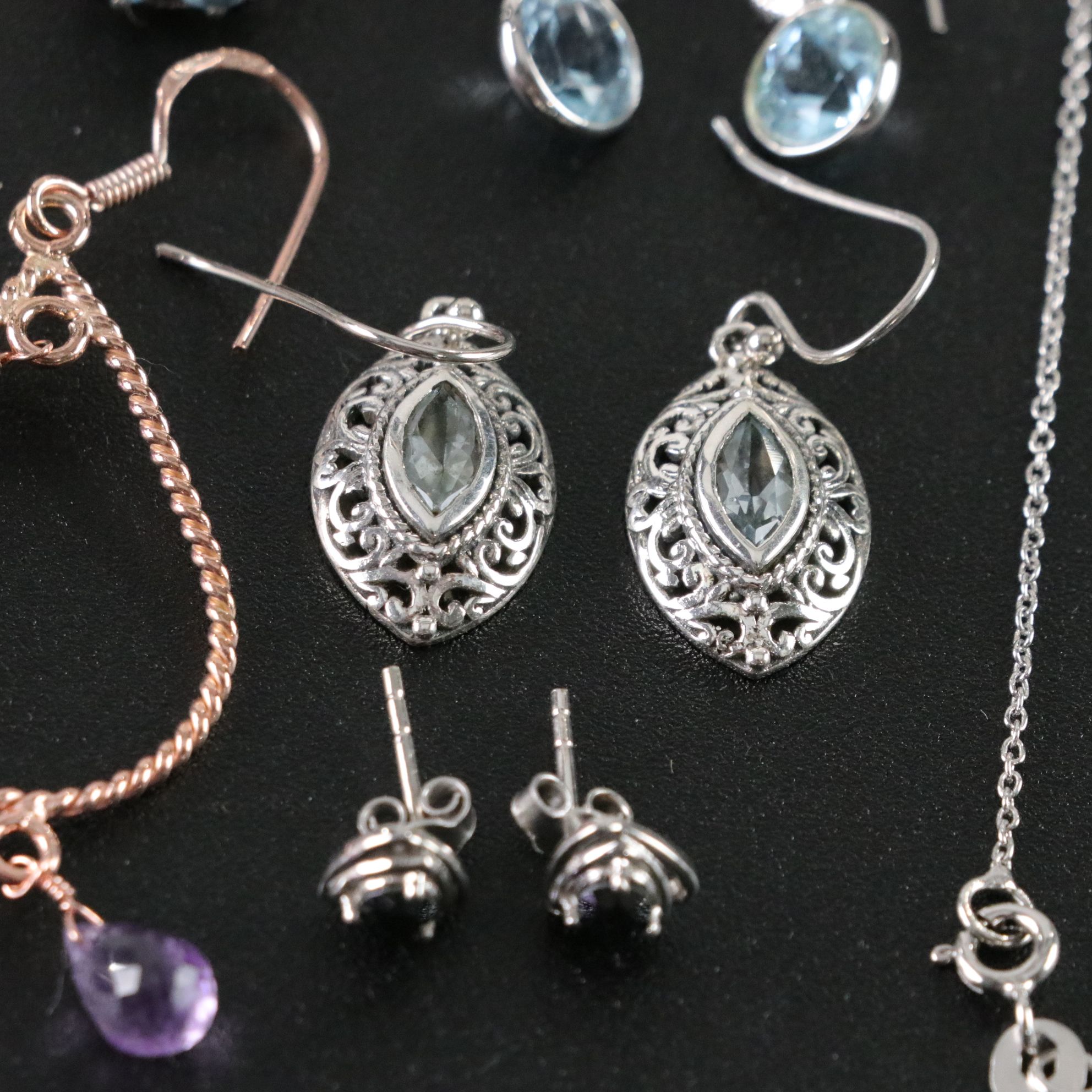 14 Assorted Sterling Silver Rings, Necklaces and Earrings | EBTH