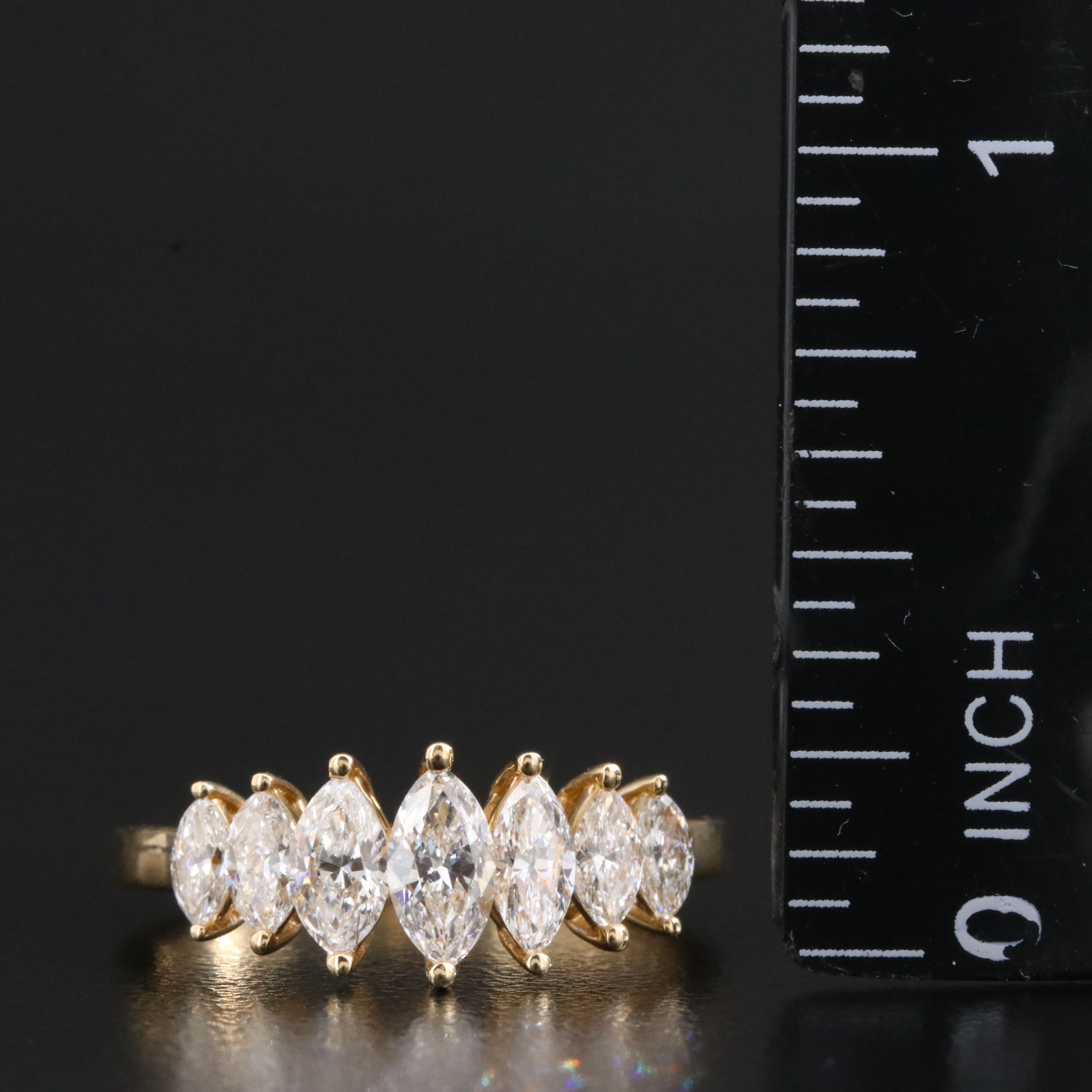 14K 1.26 CTW Lab Grown Diamond Pyramid Ring | EBTH