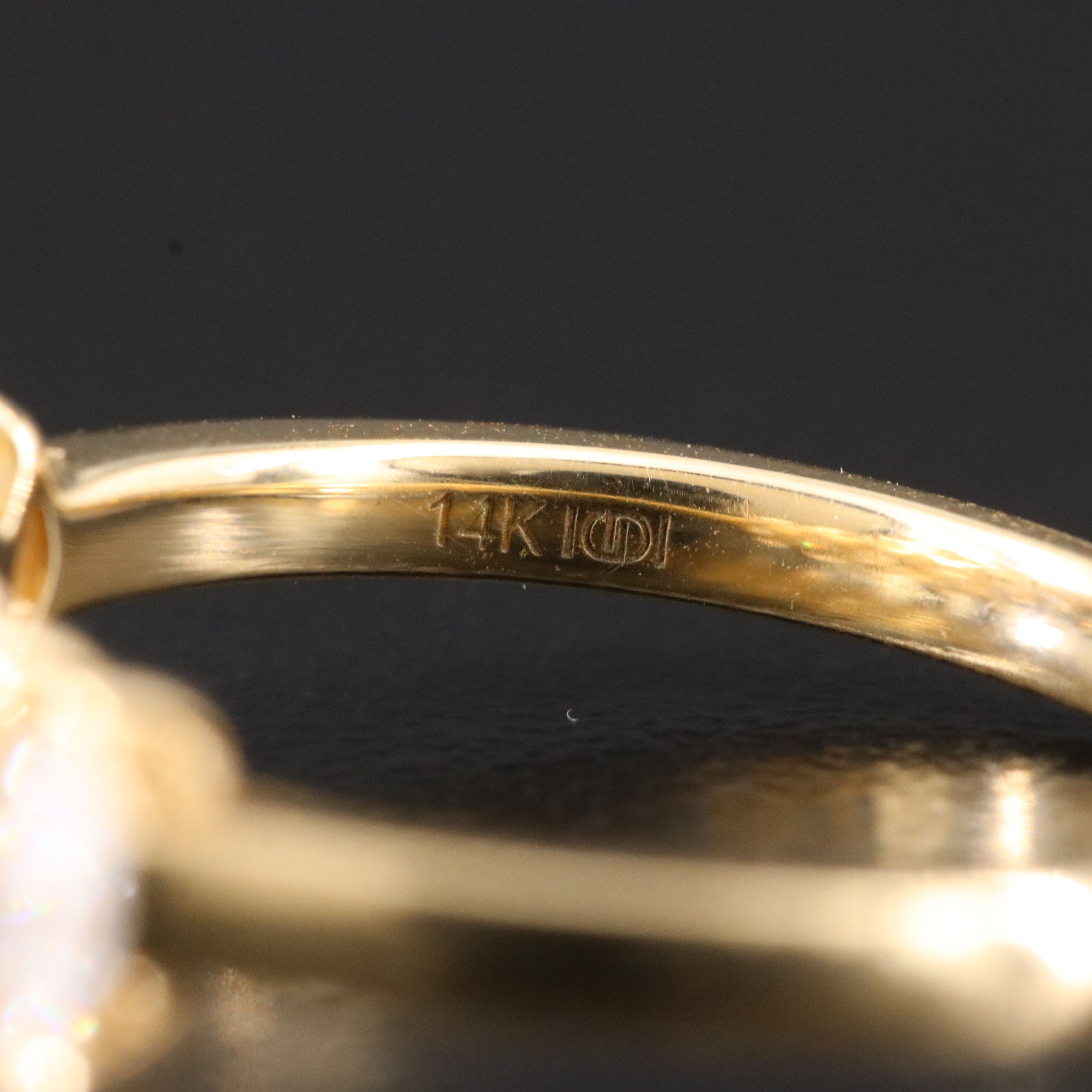 14K 1.26 CTW Lab Grown Diamond Pyramid Ring | EBTH