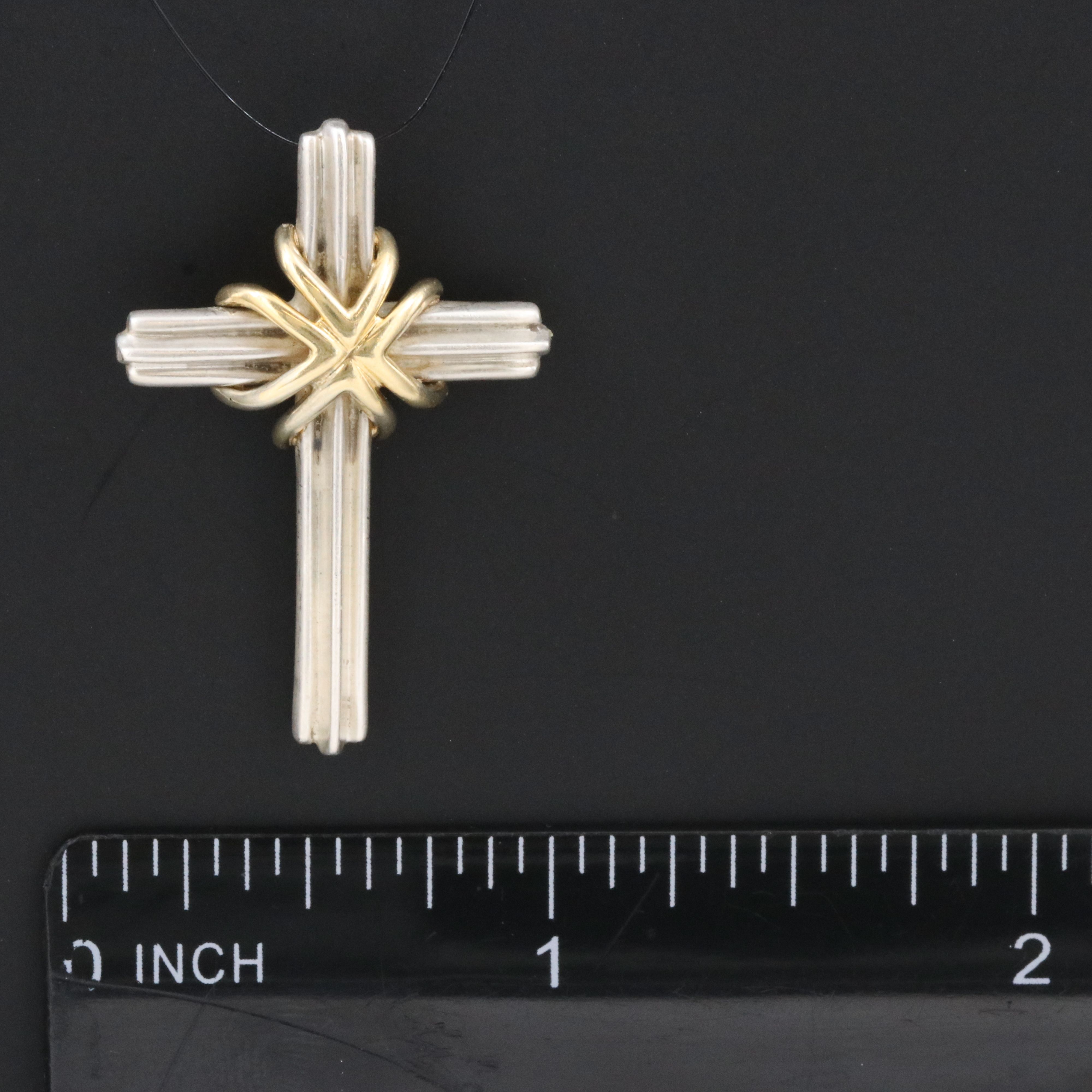Tiffany & Co. Signature Sterling and 18K Cross Pendant | EBTH