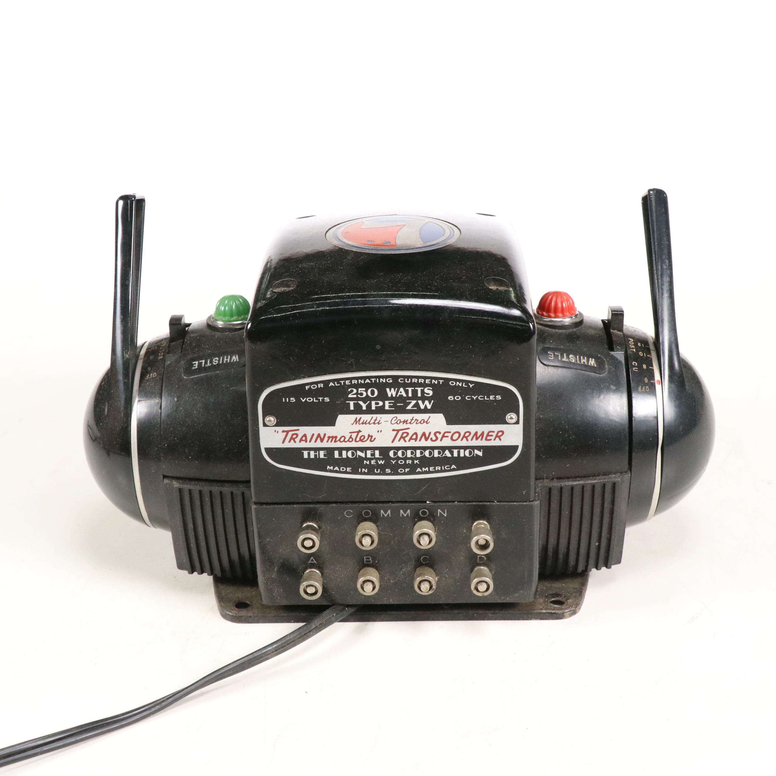Lionel Corp. Multi-Control "Trainmaster" Transformer Type-ZW | EBTH