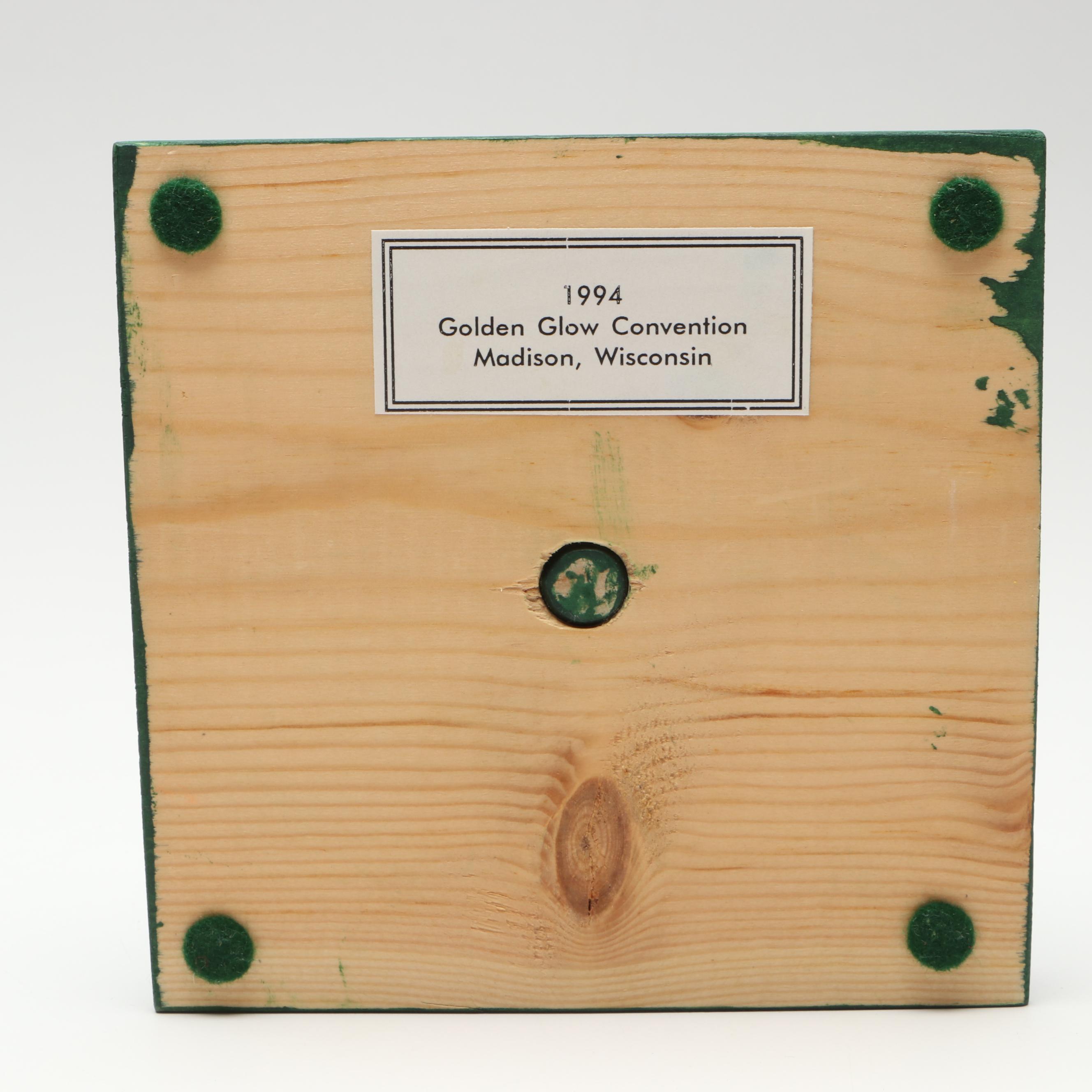 Folk Art Style Wooden Tabletop Christmas Tree, 1994 | EBTH