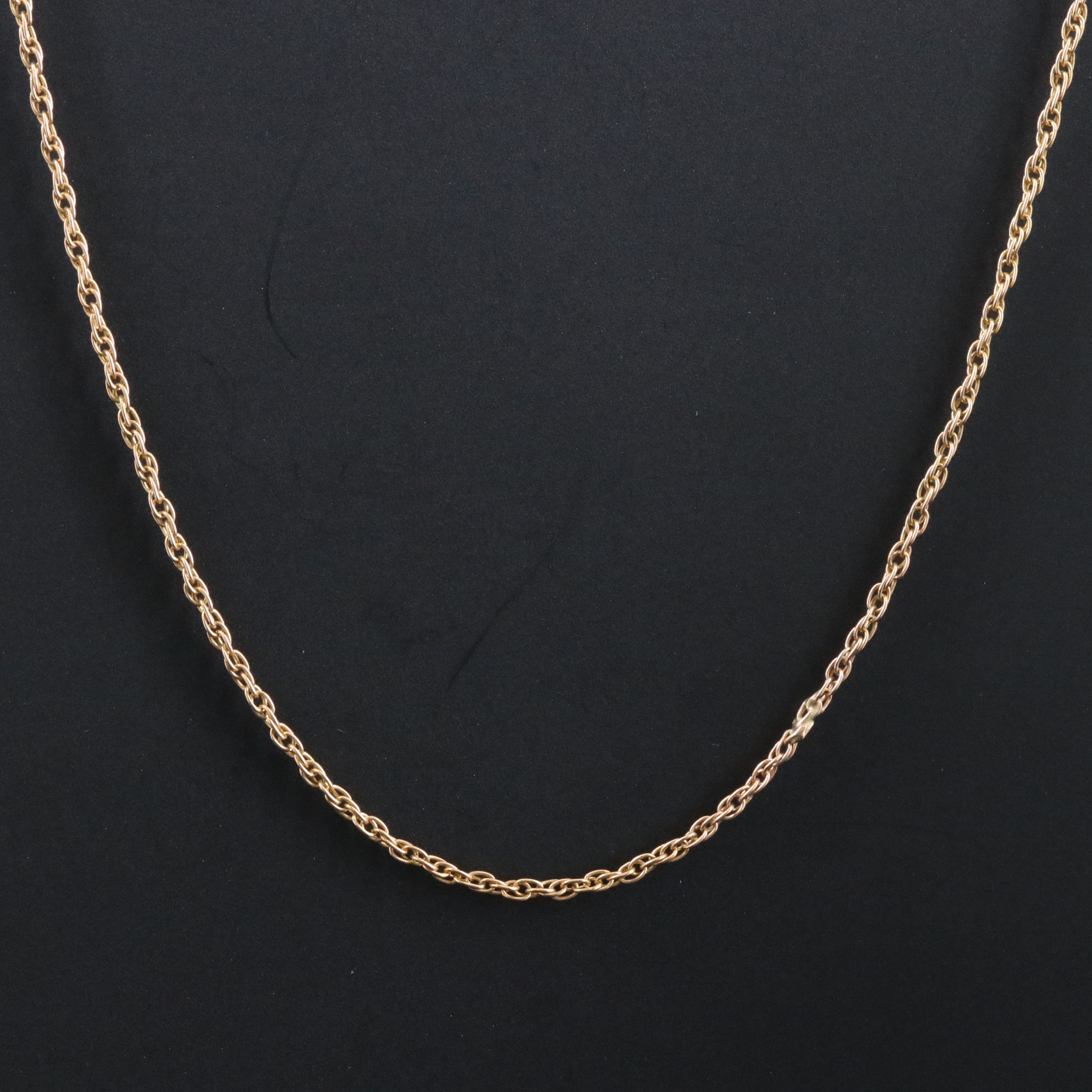 10K Rope Chain Necklace | EBTH