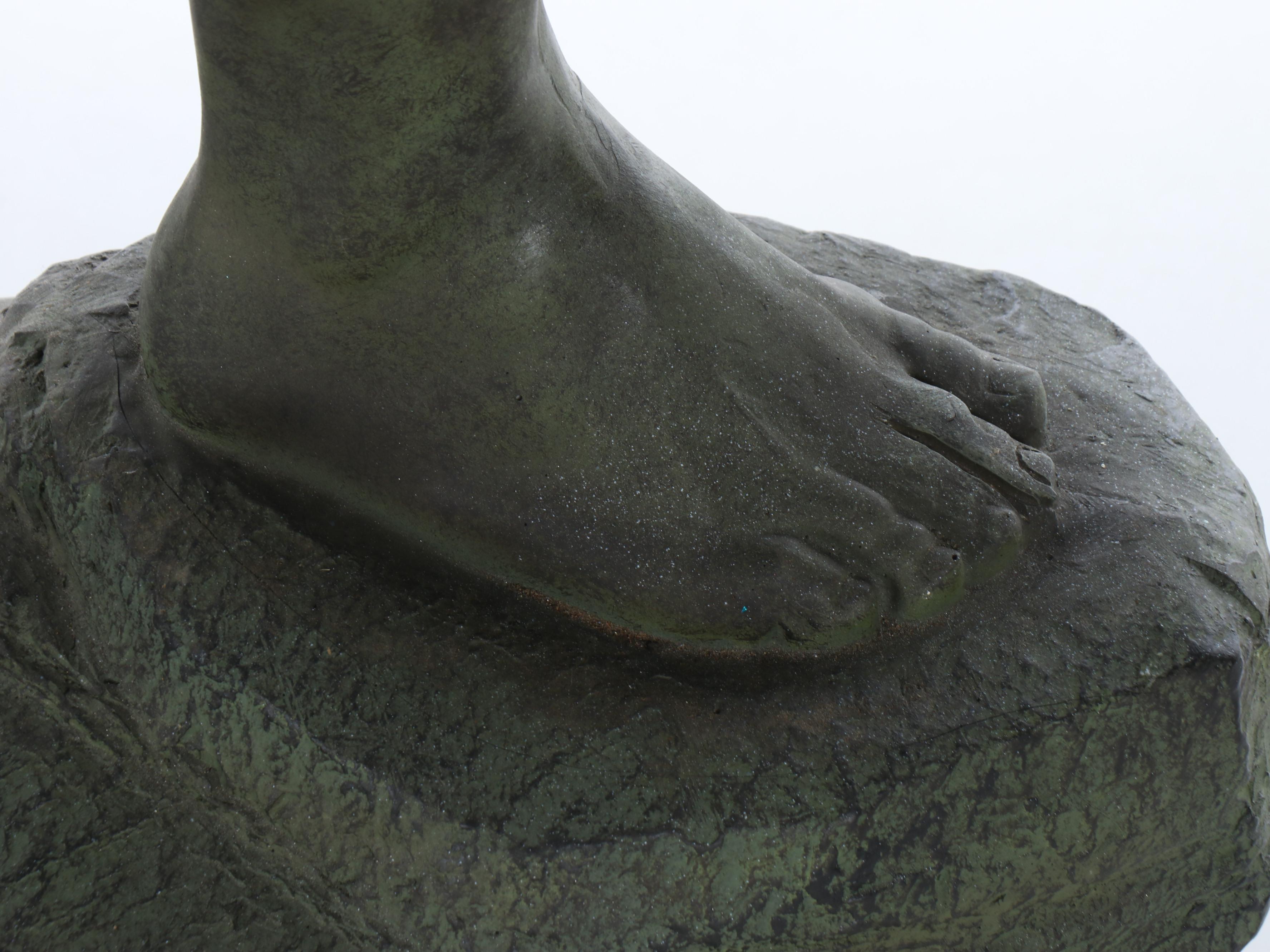 Neoclassical Style Bronzed Figural Sculpture Torchiere Floor Lamp | EBTH