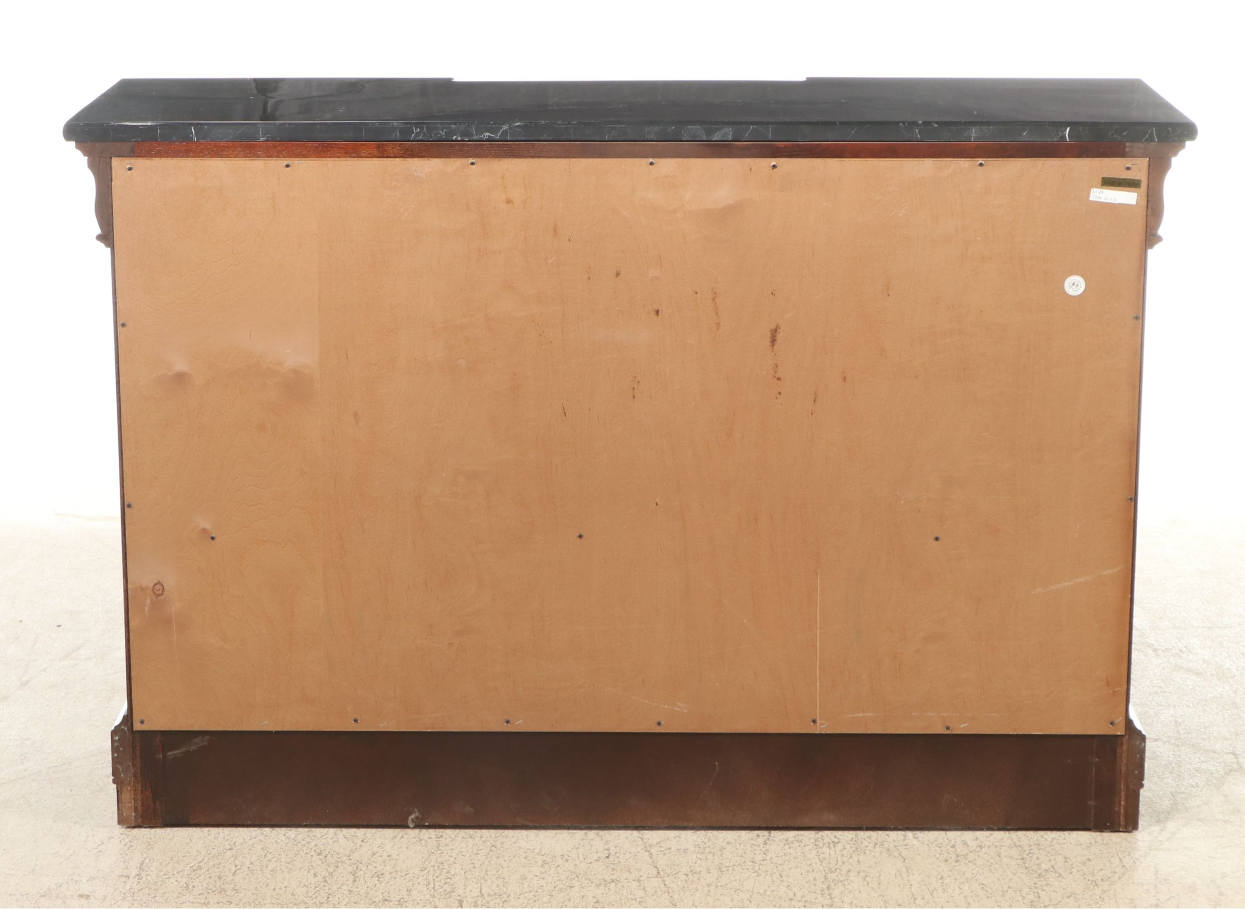 Universal Furniture Traditional Mahogany Finish Buffet with Marble Top ...