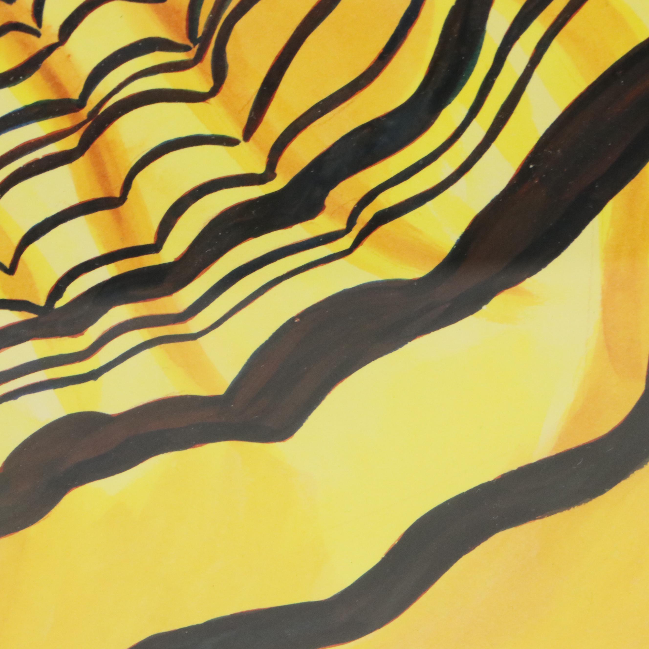 Sarah Rocheleau Watercolor Painting "Birds of a Feather," 21st Century ...