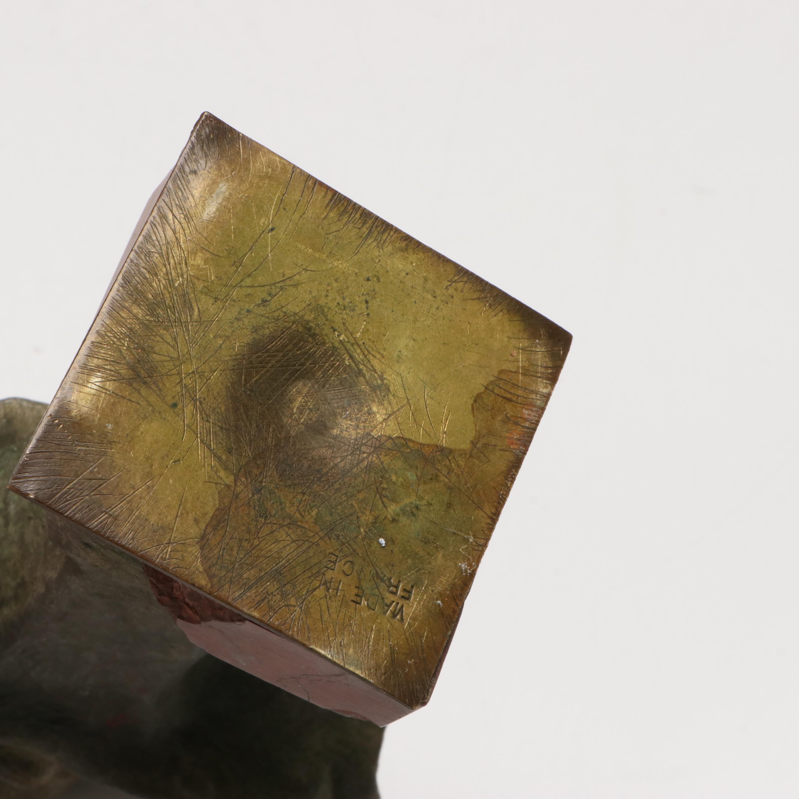 Art Nouveau Style "Hilda Par Rigual" Cast Metal Female Bust | EBTH