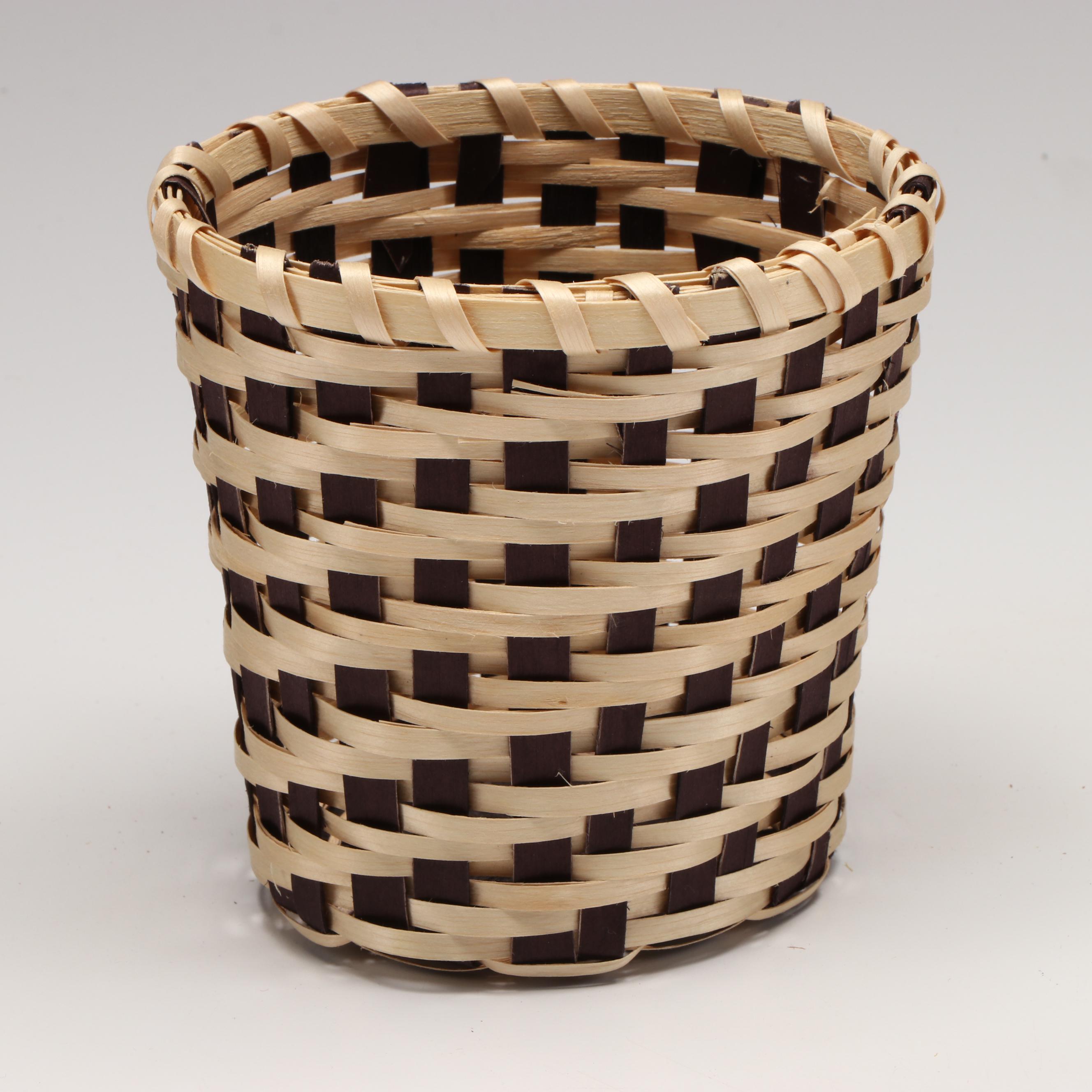 Jennie Brown Potawatomi Handwoven Black Ash Basketry | EBTH