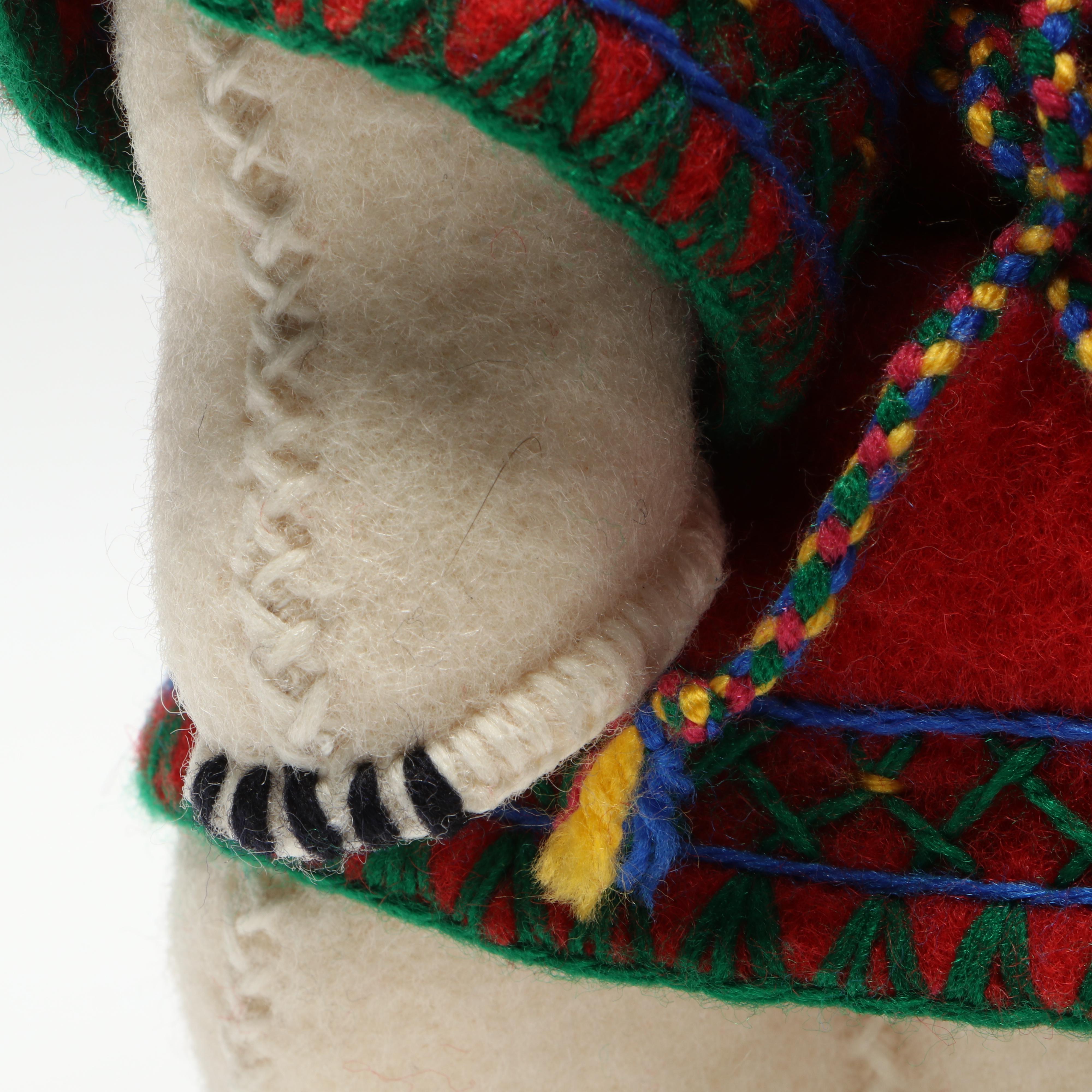 Vintage Inuit Taloyoak Handmade Wool Packing Bears | EBTH