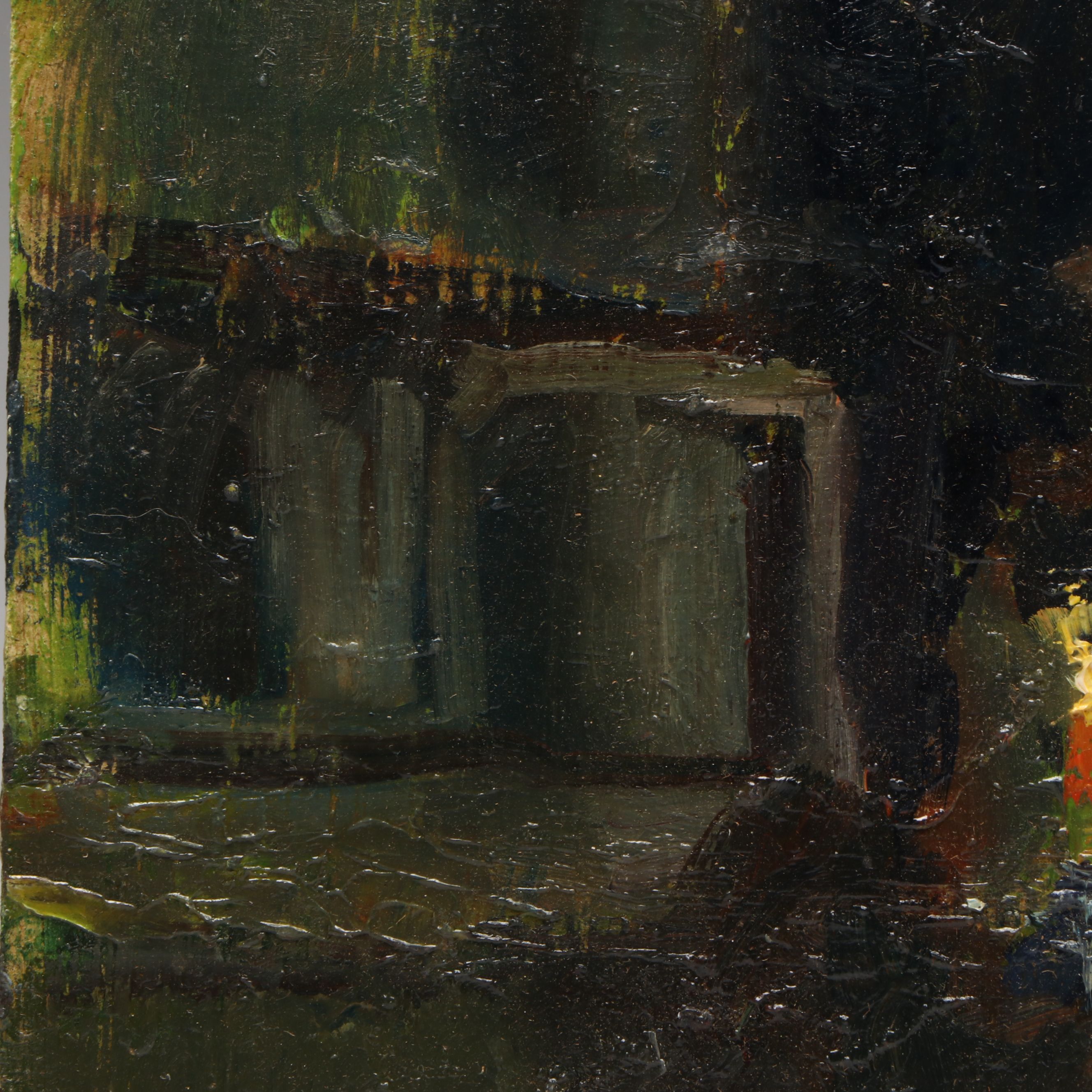 Susan Grisell Nocturne Streetscape Oil Painting, 2000 | EBTH