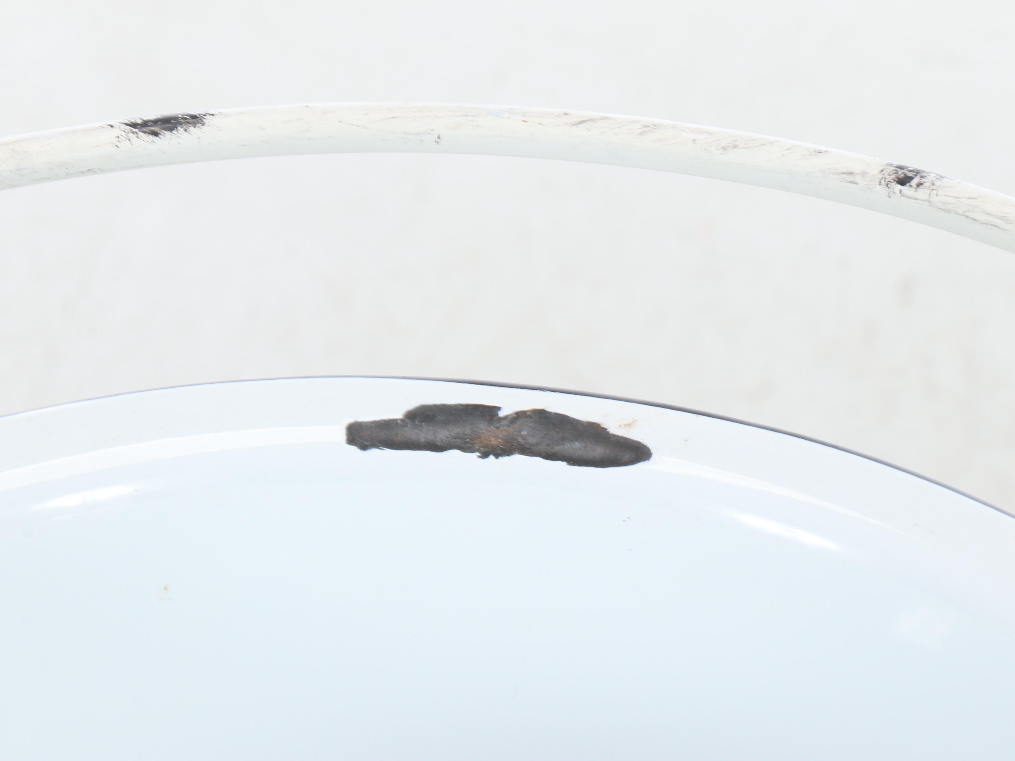 Antique Style "Le Bain" Metal Wash Basin with Enamel Bowls | EBTH