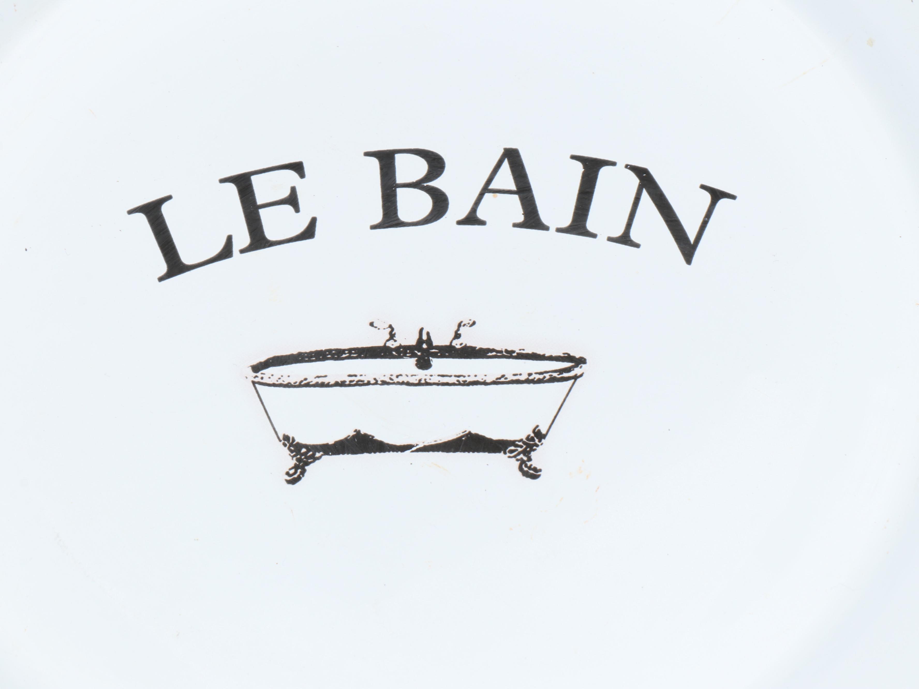 Antique Style "Le Bain" Metal Wash Basin with Enamel Bowls | EBTH