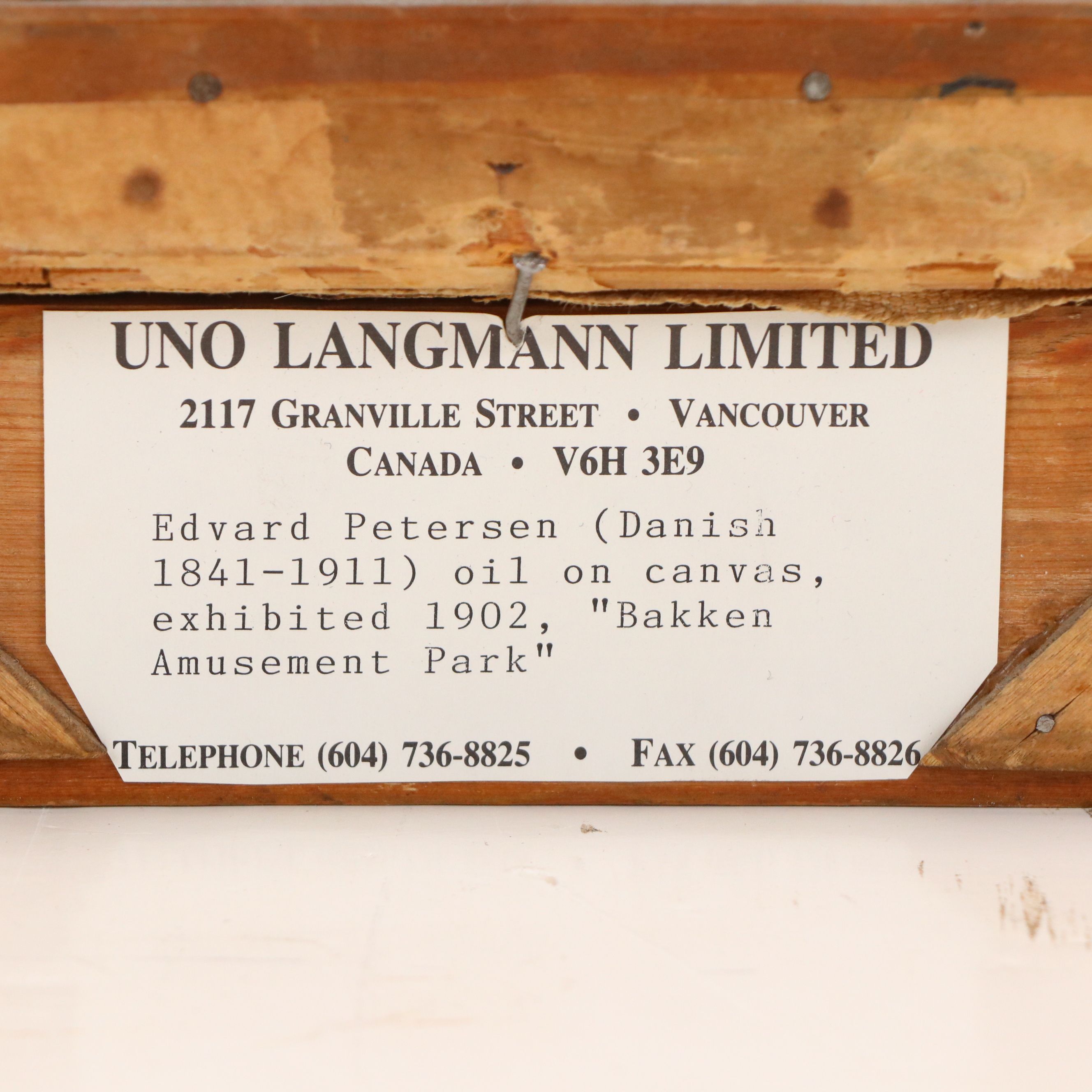 Edvard Frederik Petersen Oil Painting "Bakken Amusement Park," 1902 | EBTH