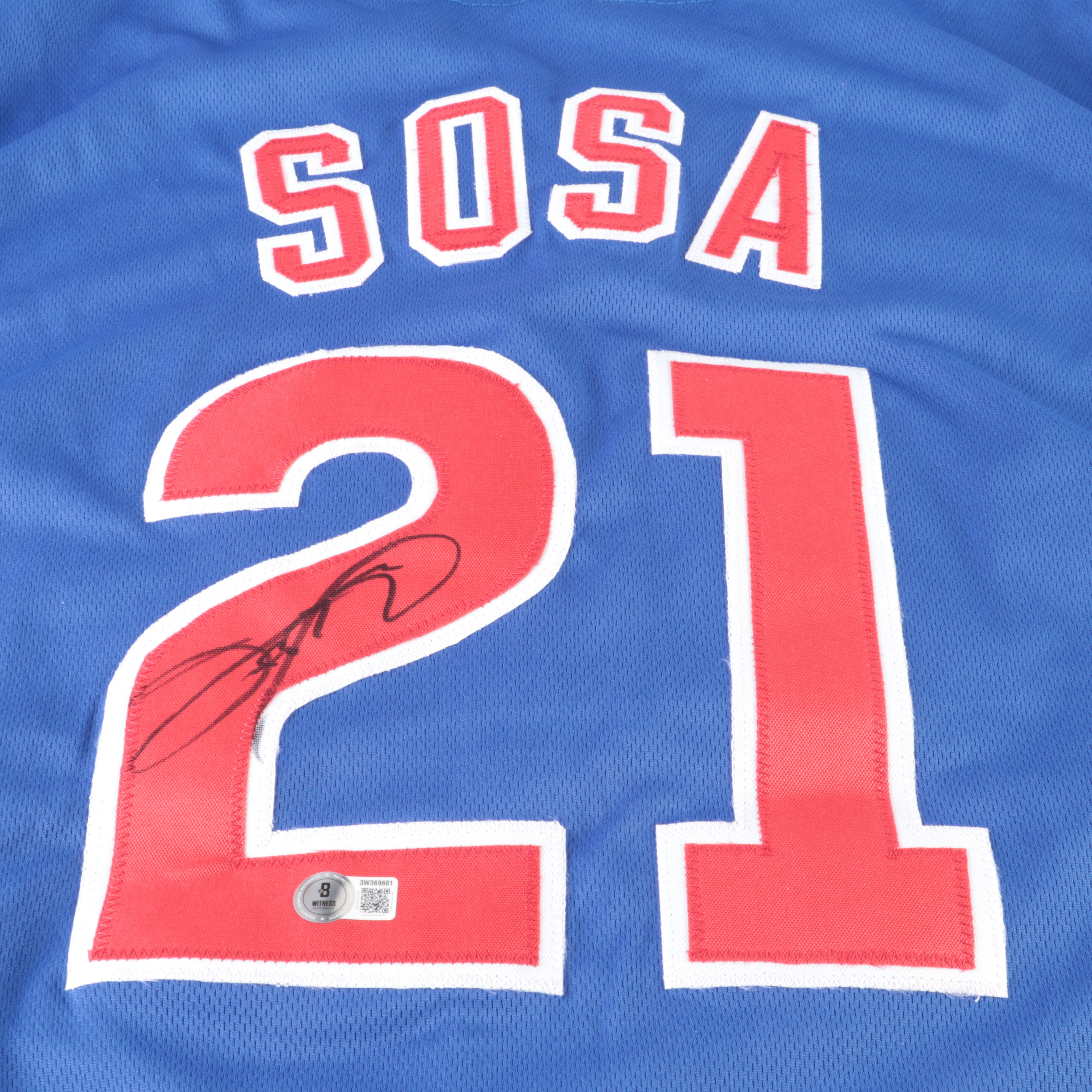 Sammy Sosa Signed Chicago Cubs Baseball Jersey, Beckett | EBTH