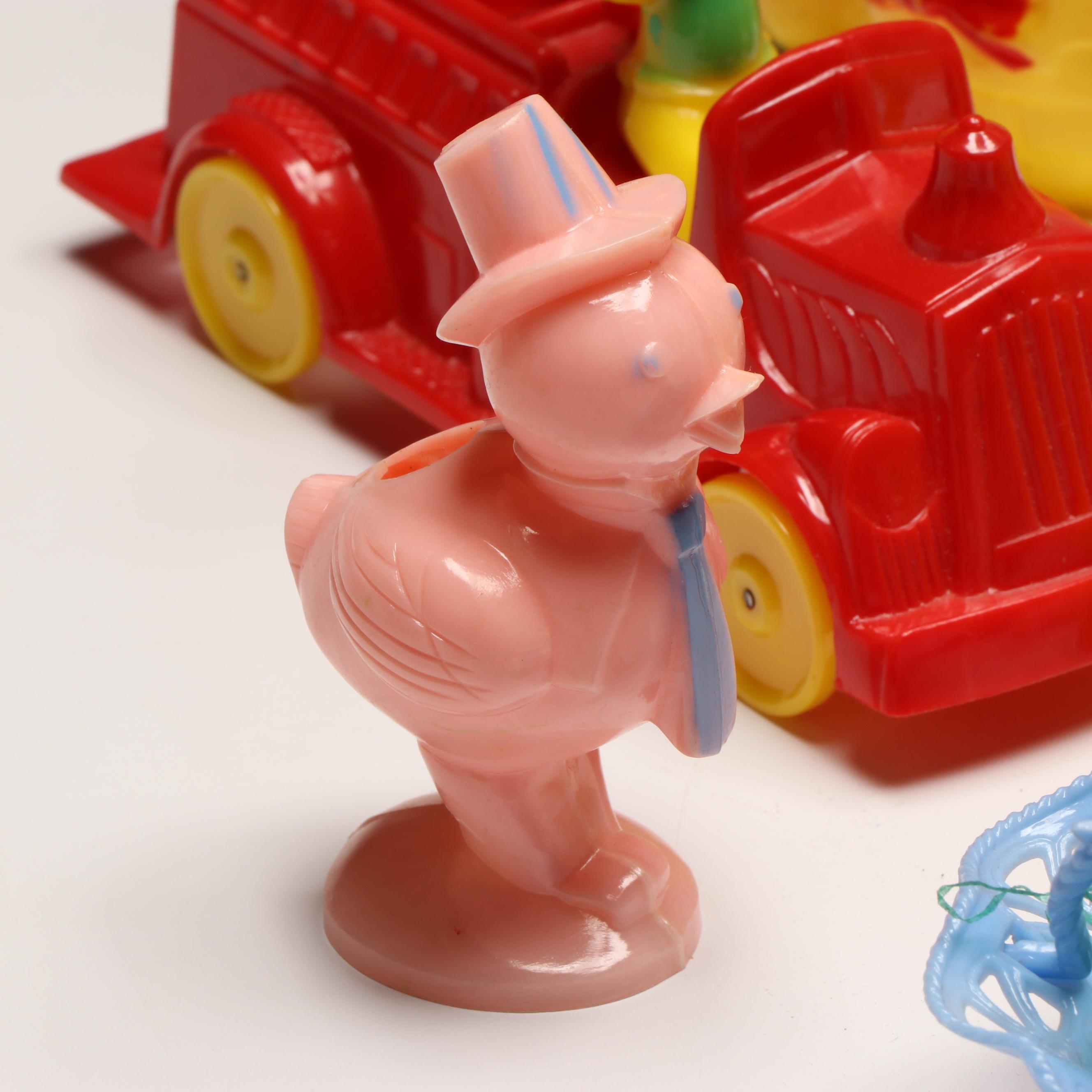 Vintage Knickerbocker and Rosbro Plastic Easter Candy Holders and More ...