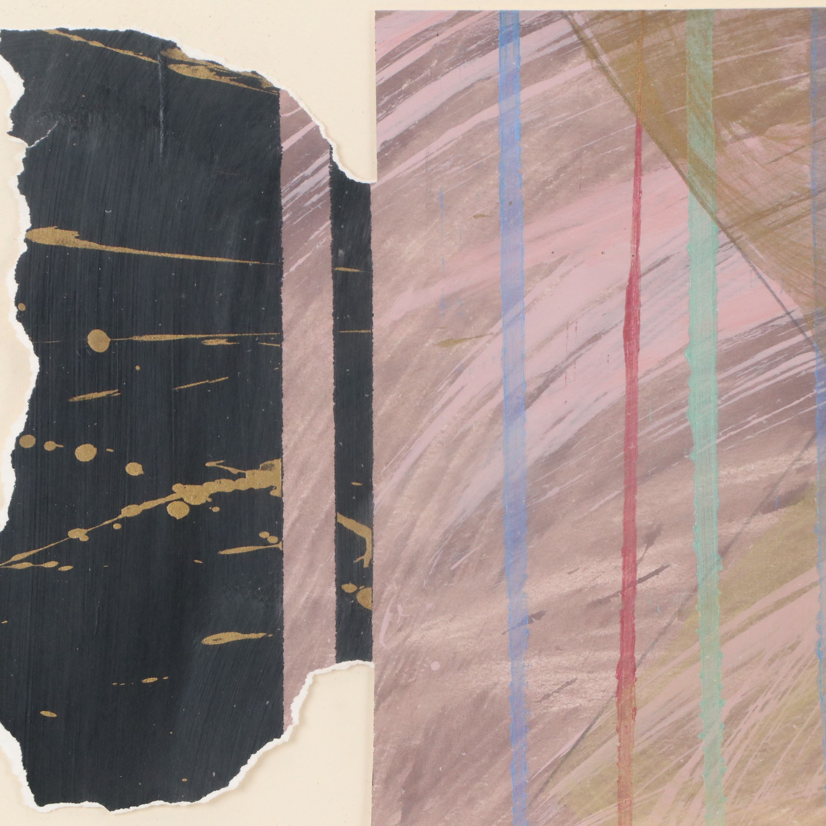 Abstract Expressionist Mixed Media Paintings, Late 20th Century | EBTH