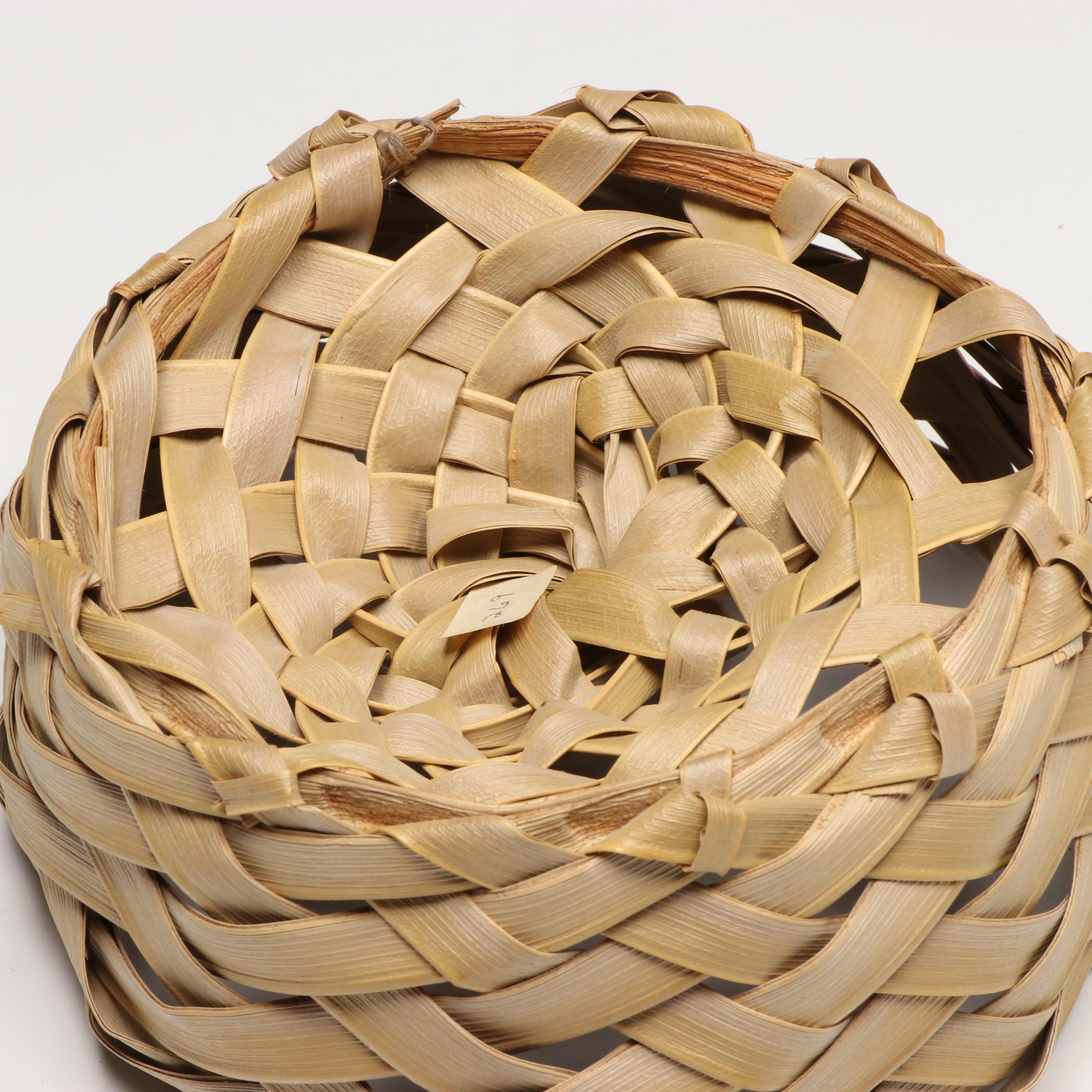 Hawaiian Artisan Crafted Coconut and Palm Baskets | EBTH