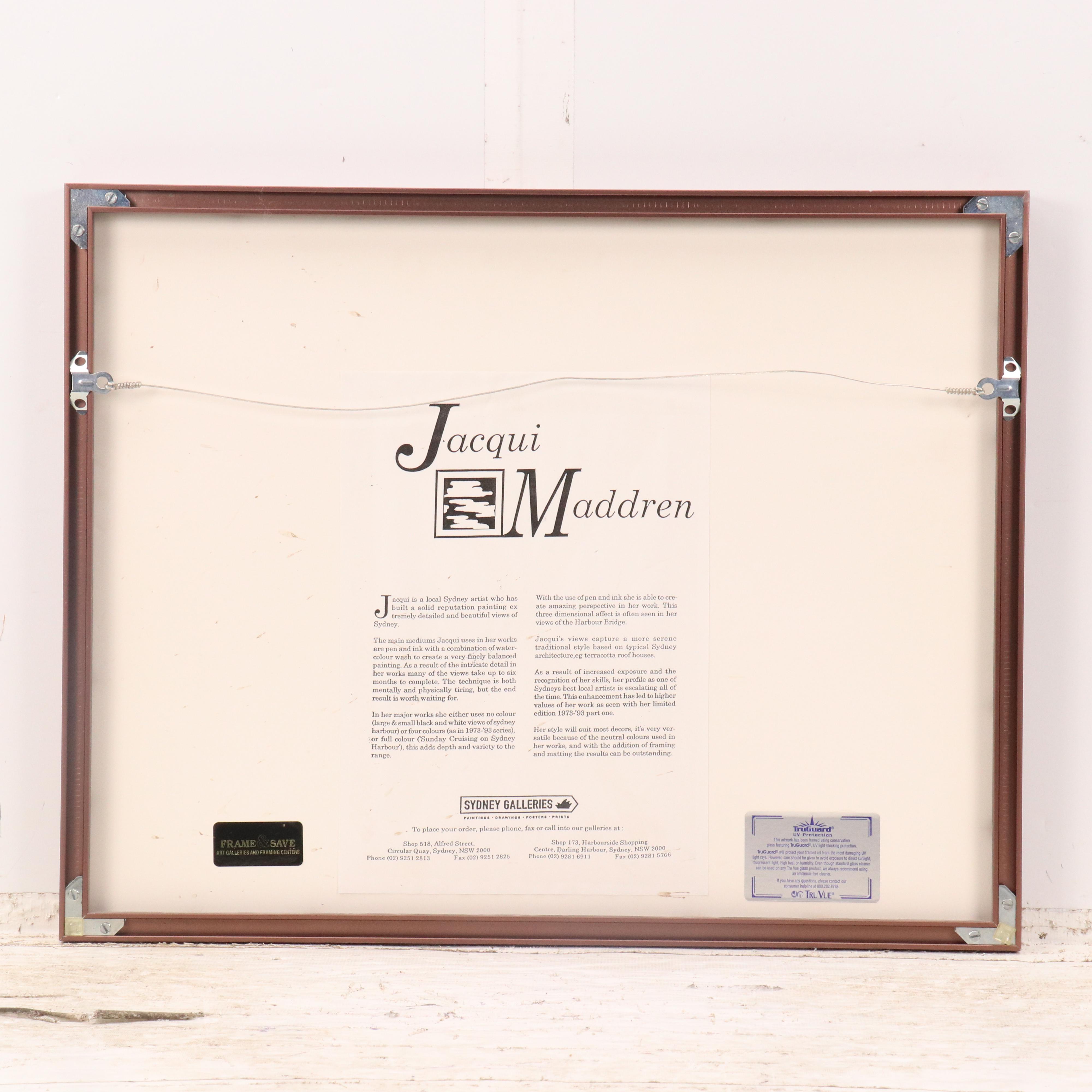 Offset Lithograph After Jacqui Maddren "Sydney Opera House 1973 - 1993 ...