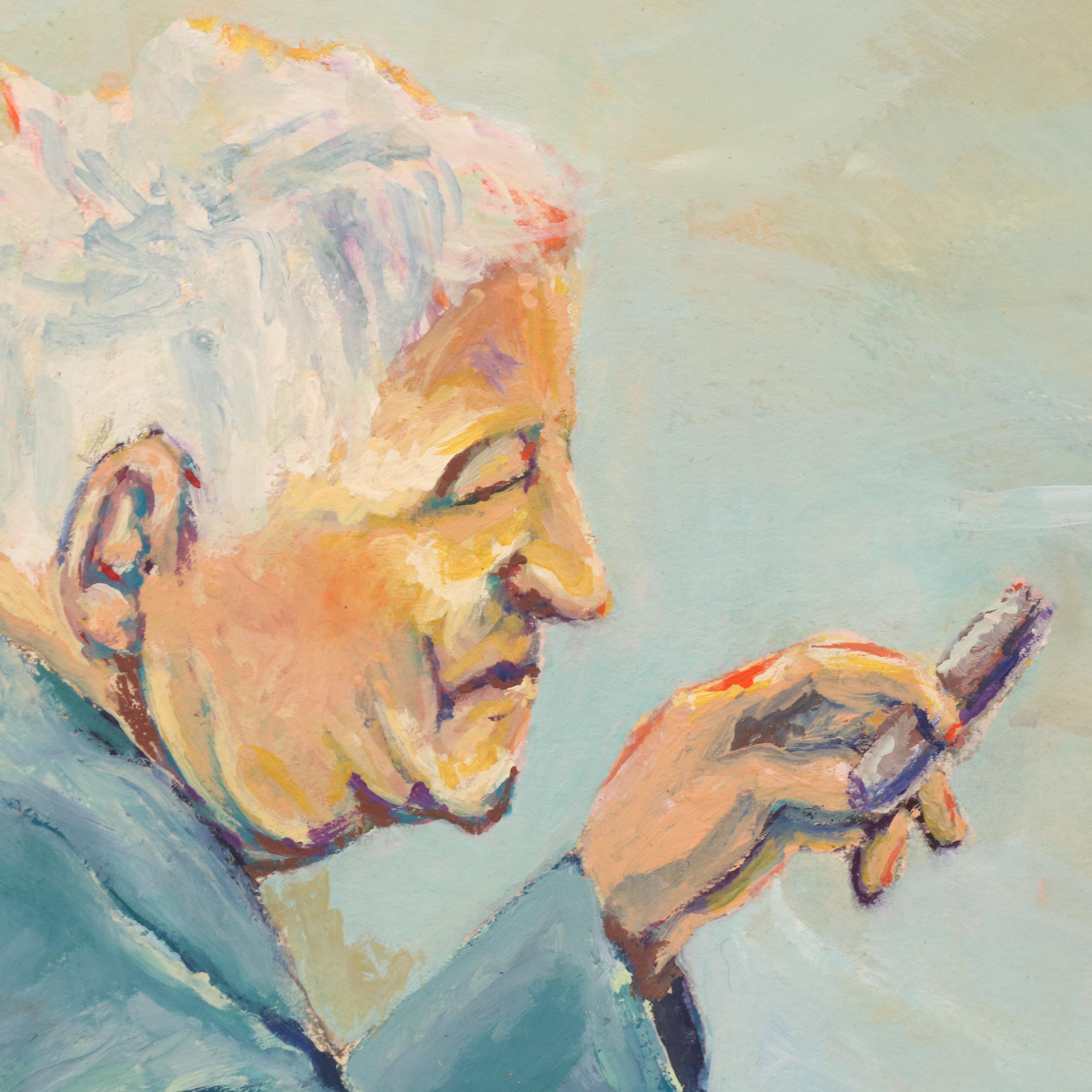 Set of Studies Including Stipple Painting After Claude Monet "Poppy ...