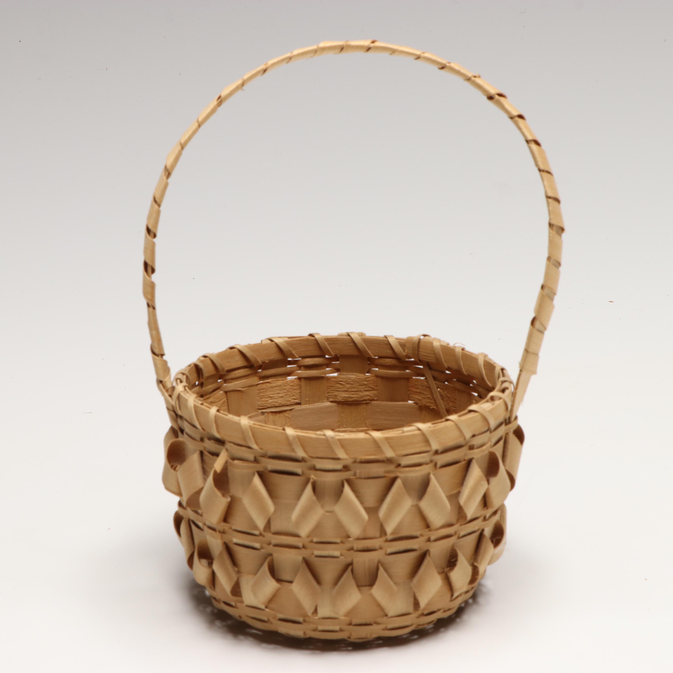 Cecelia Sunday Mohawk Black Ash Baskets | EBTH