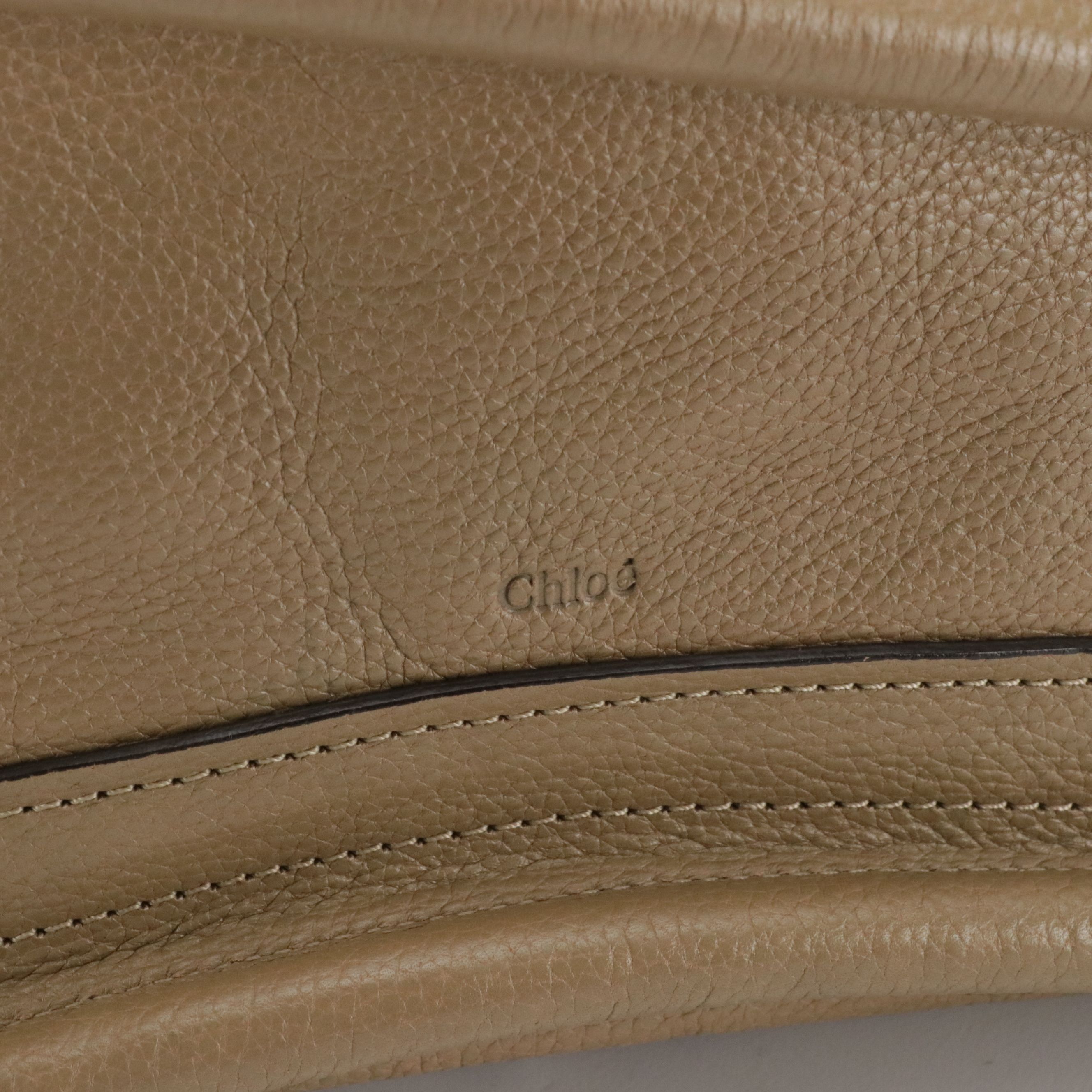 Chloé Paraty Two-Way Shoulder Bag in Taupe Calfskin Leather | EBTH