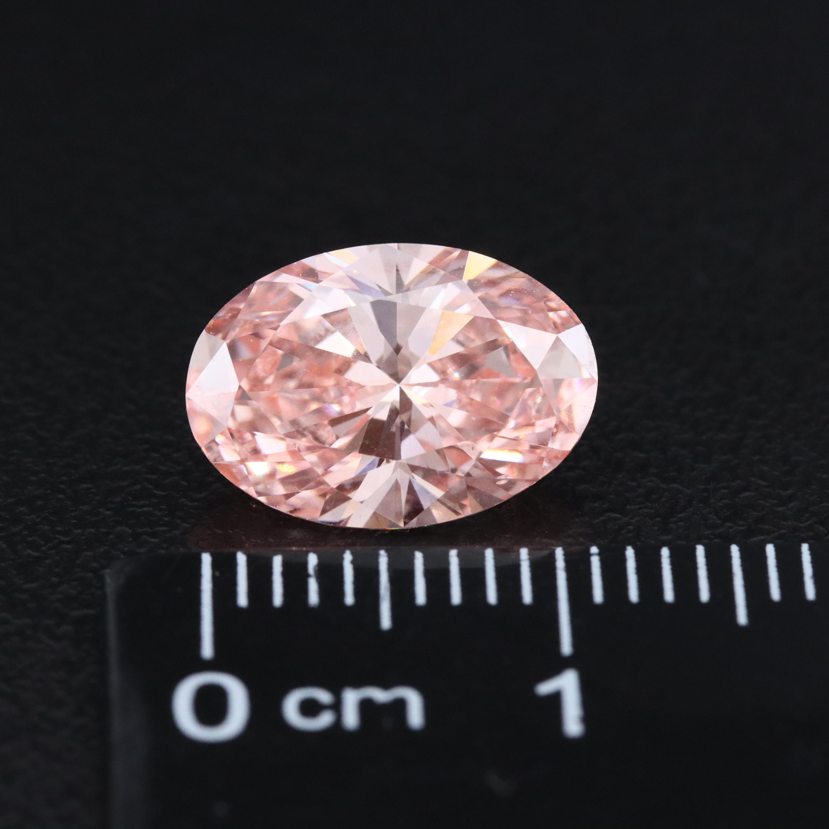 Loose 3.16 CT Lab Grown Fancy Pink Diamond with IGI Report | EBTH