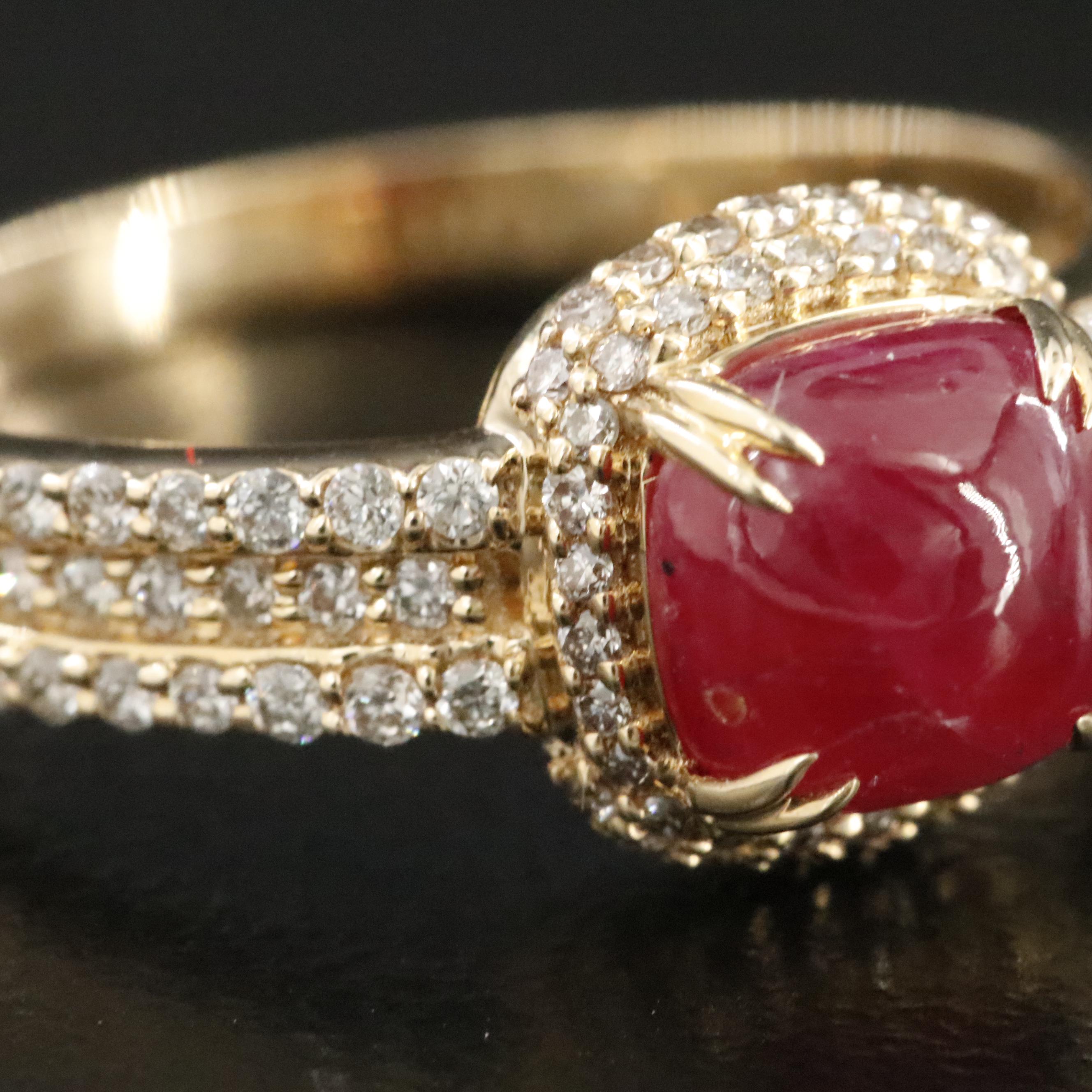 14K 1.90 CT Ruby and Diamond Ring | EBTH