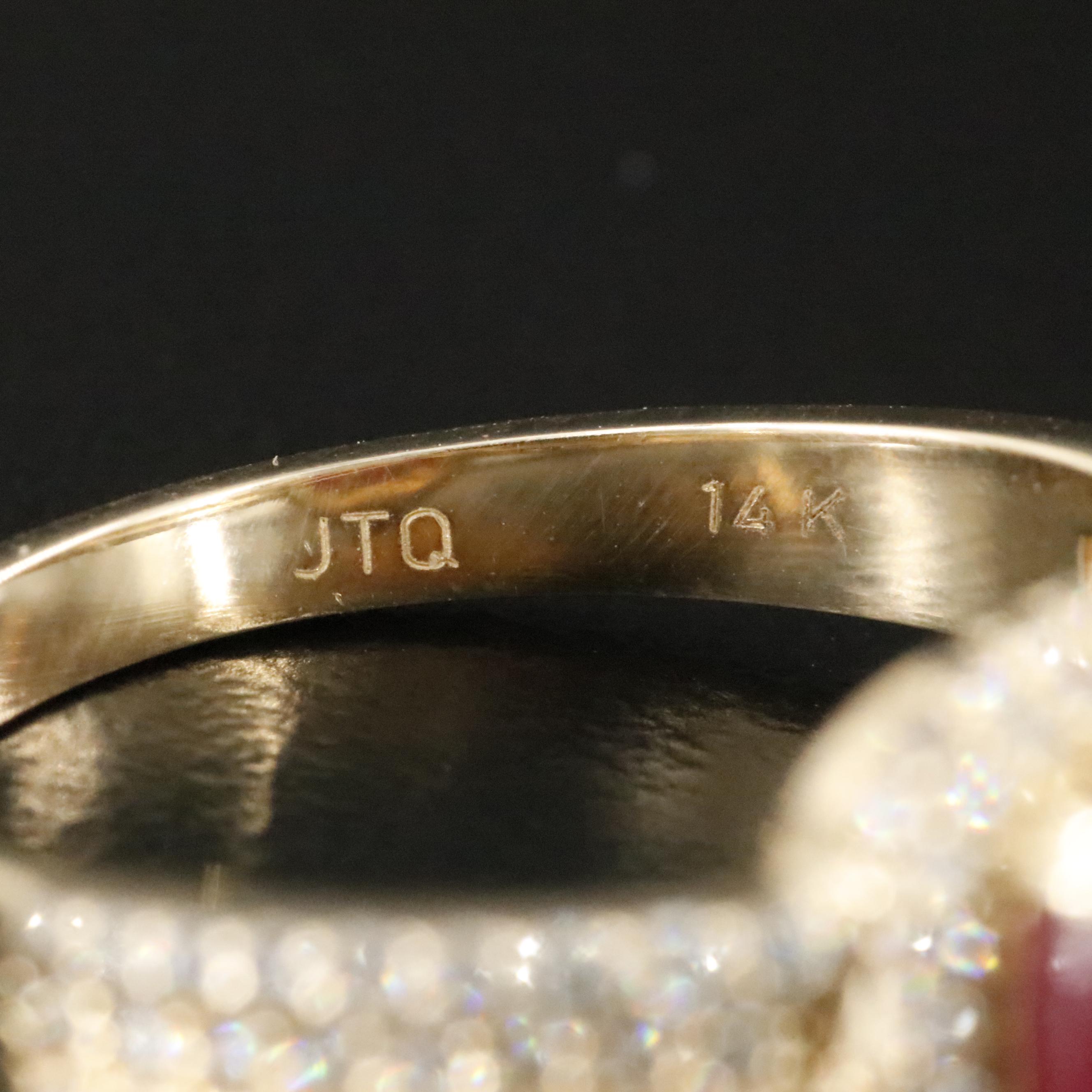 14K 1.90 CT Ruby and Diamond Ring | EBTH