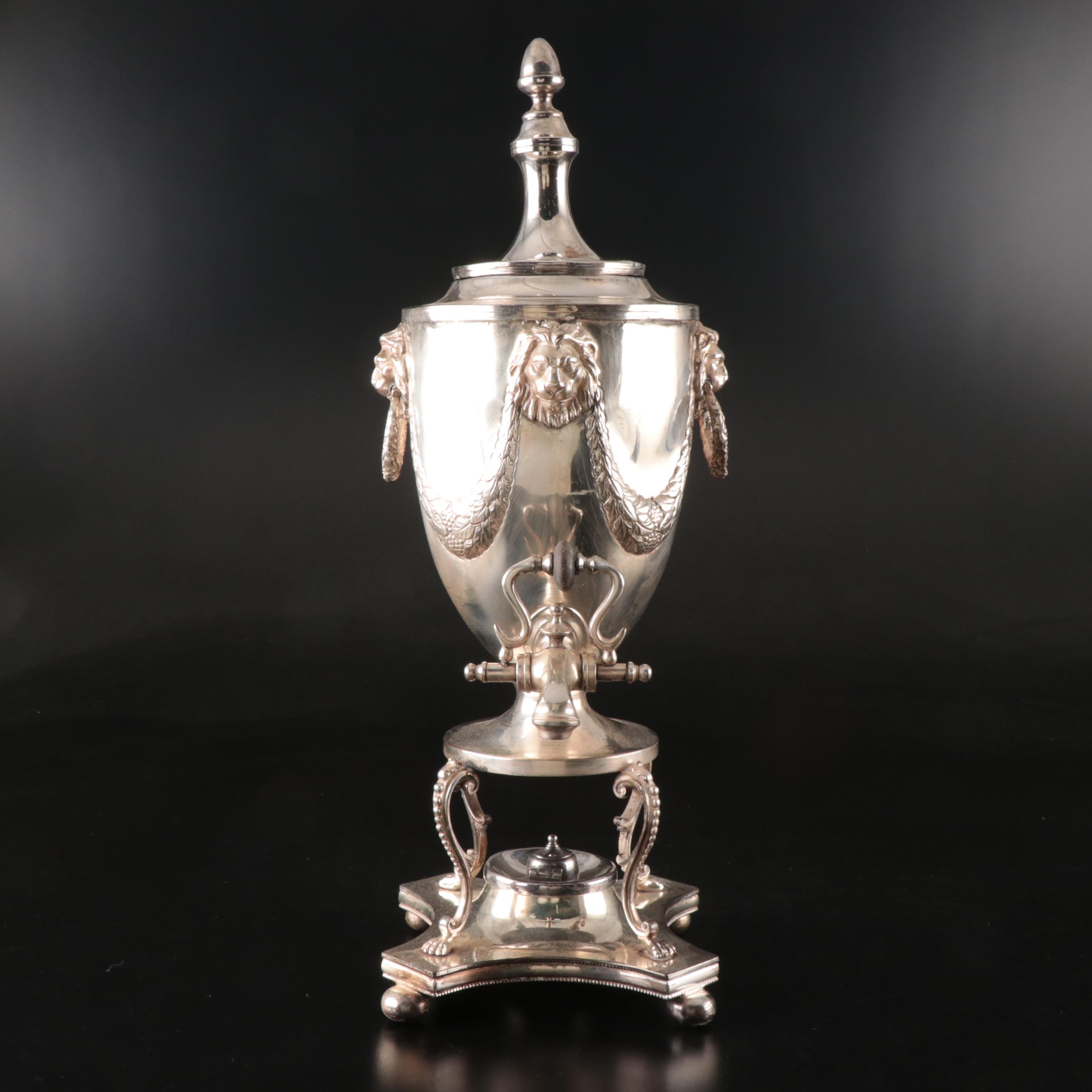 Victorian Style Silver Plate Tea Urn with More Decorated Serveware | EBTH