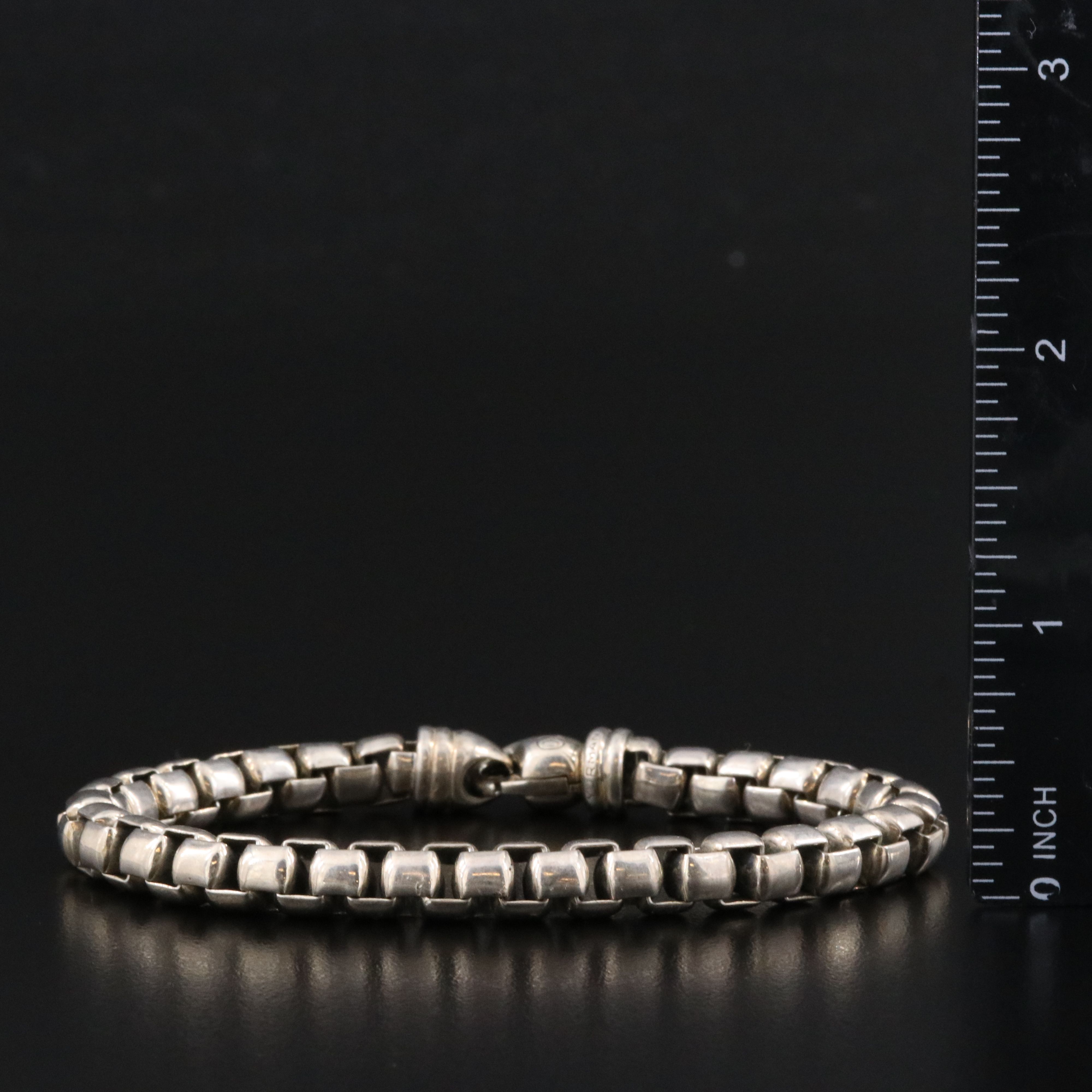 David Yurman Sterling Box Chain Bracelet | EBTH