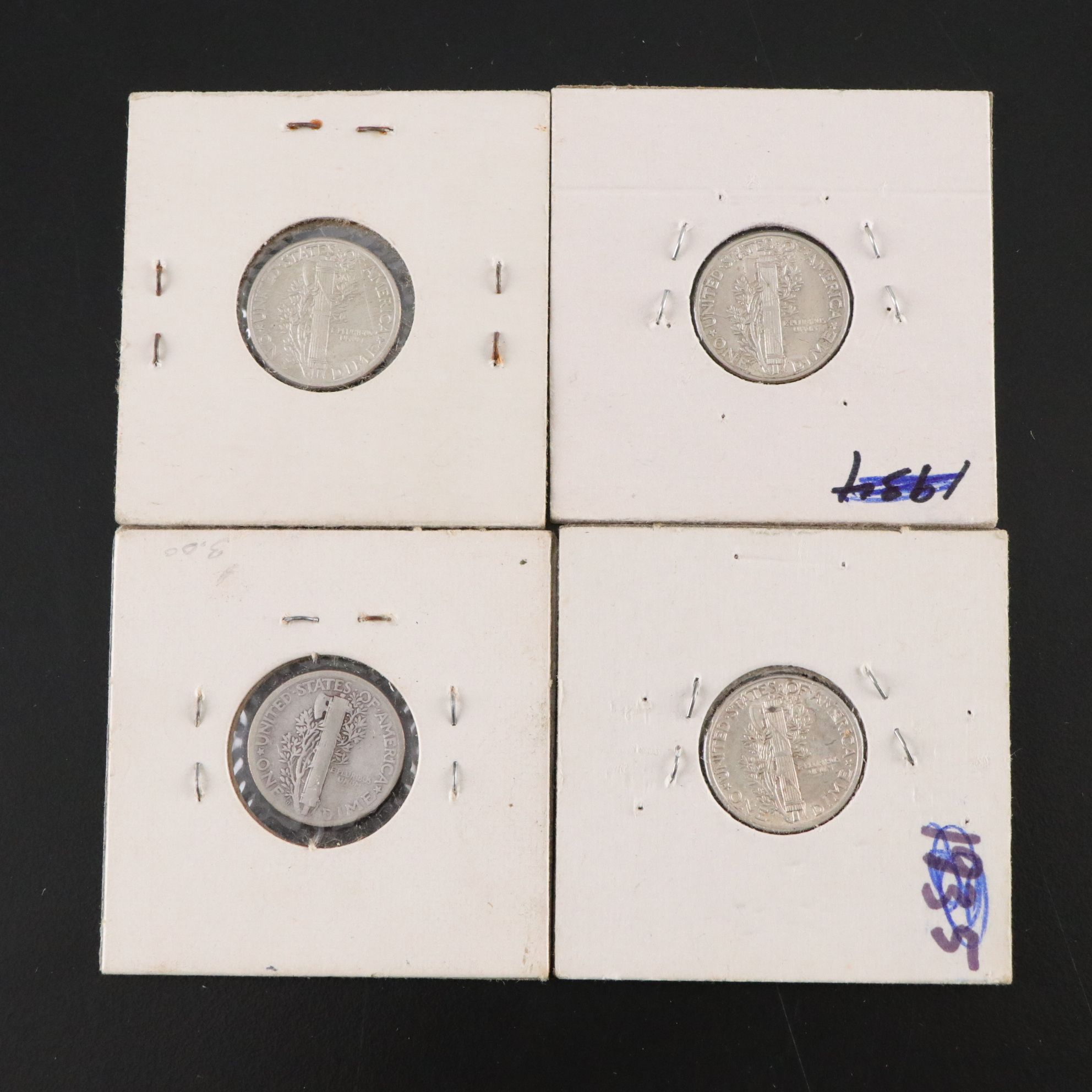 Sixty-Four Mercury Silver Dimes, Early to Mid-20th Century | EBTH
