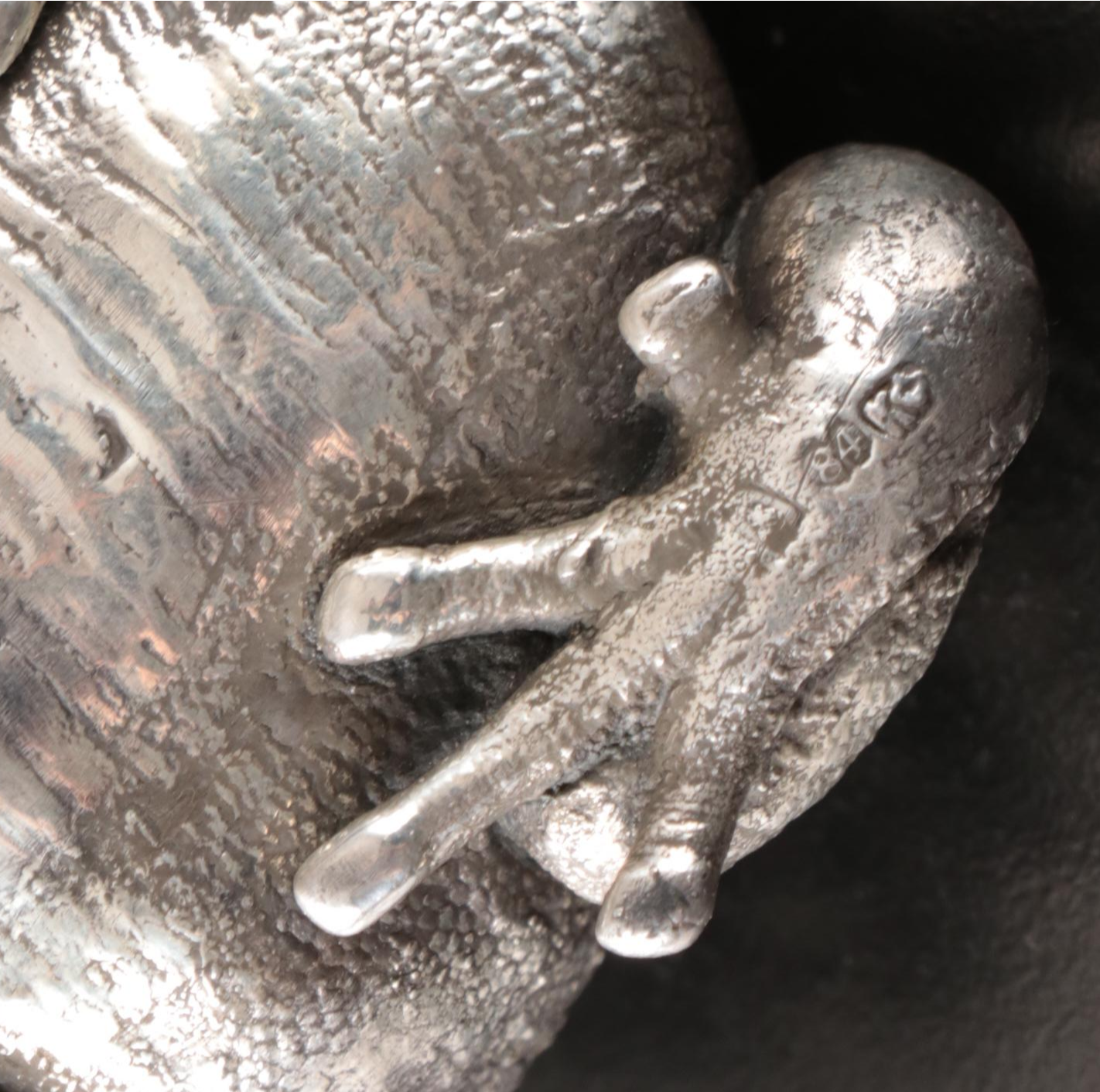 Russian 875 Silver Frog with Ruby Eyes | EBTH