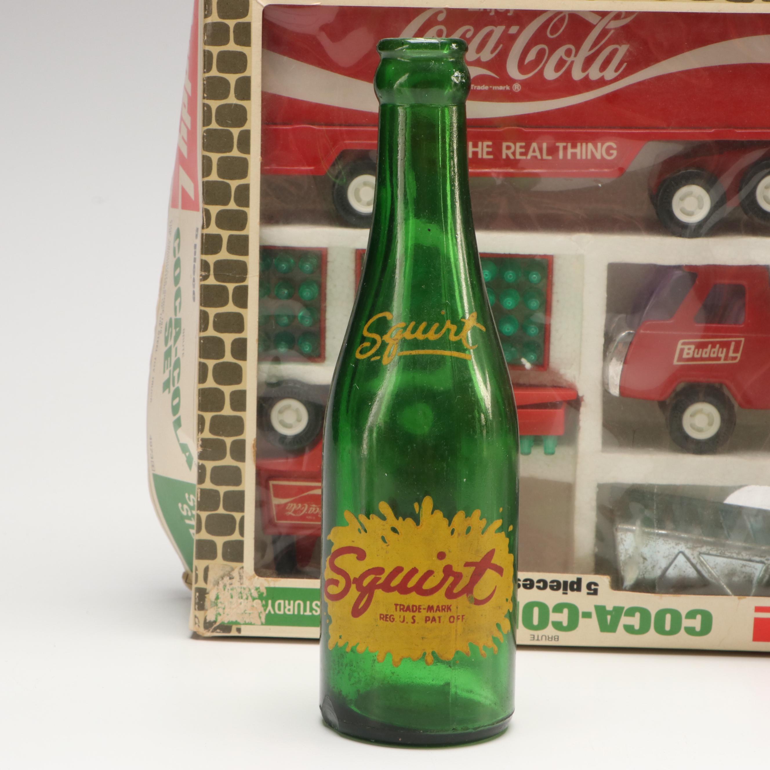 Buddy L Coca-Cola Delivery Trucks Set with Other Squirt Soda ...
