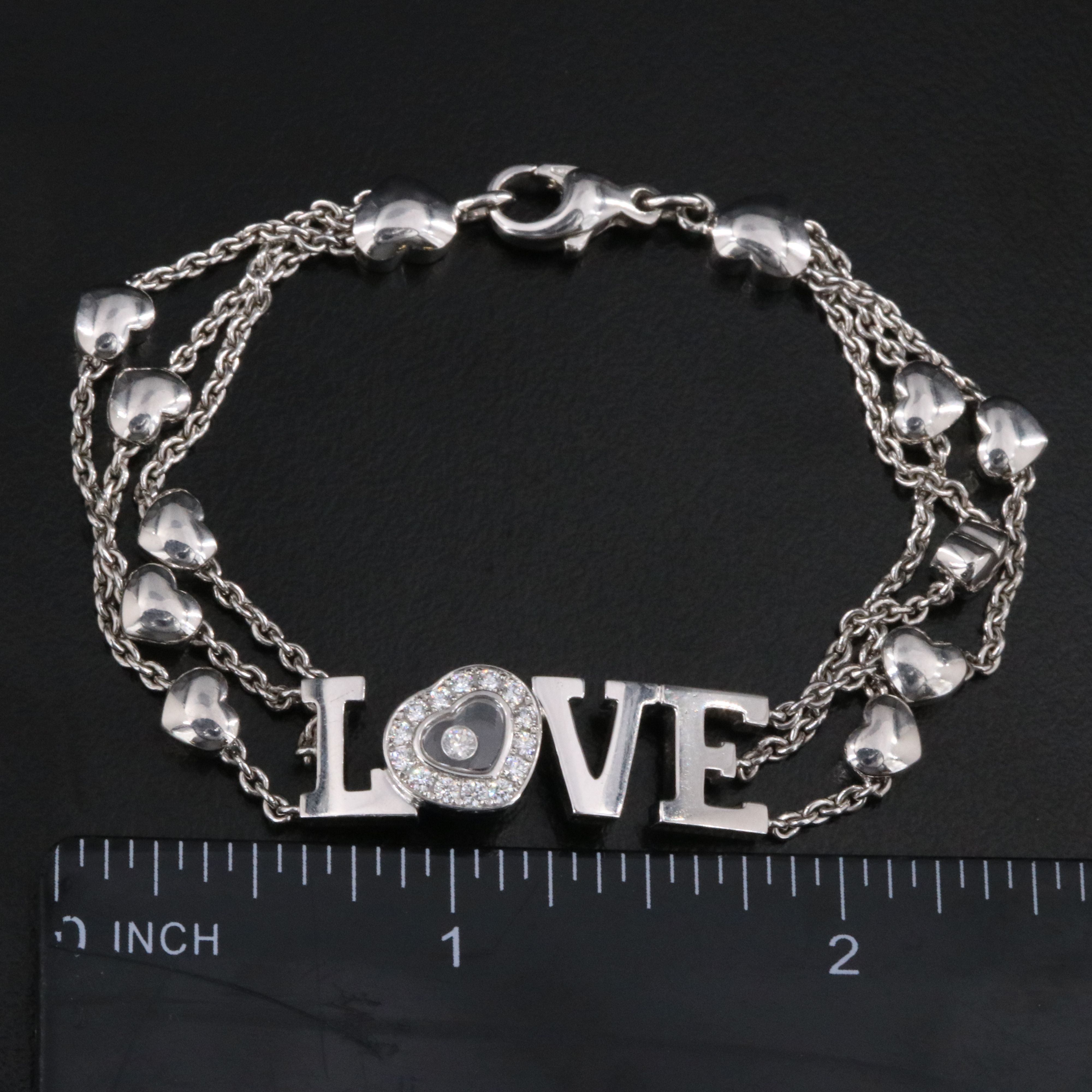 Chopard Happy Diamonds 18K 0.29 CTW Floating Diamond Love Bracelet with ...