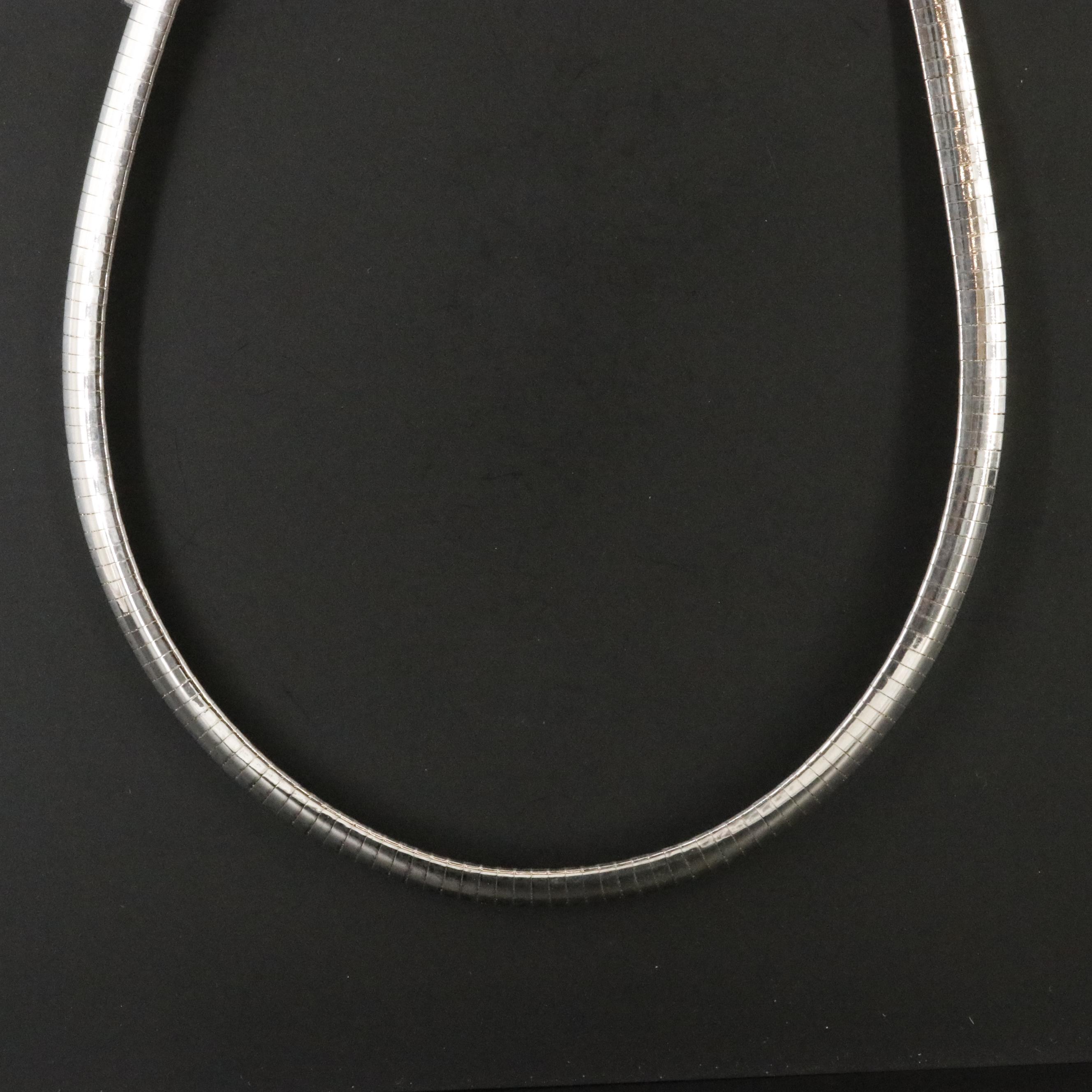 Sterling Omega Chain Necklace | EBTH