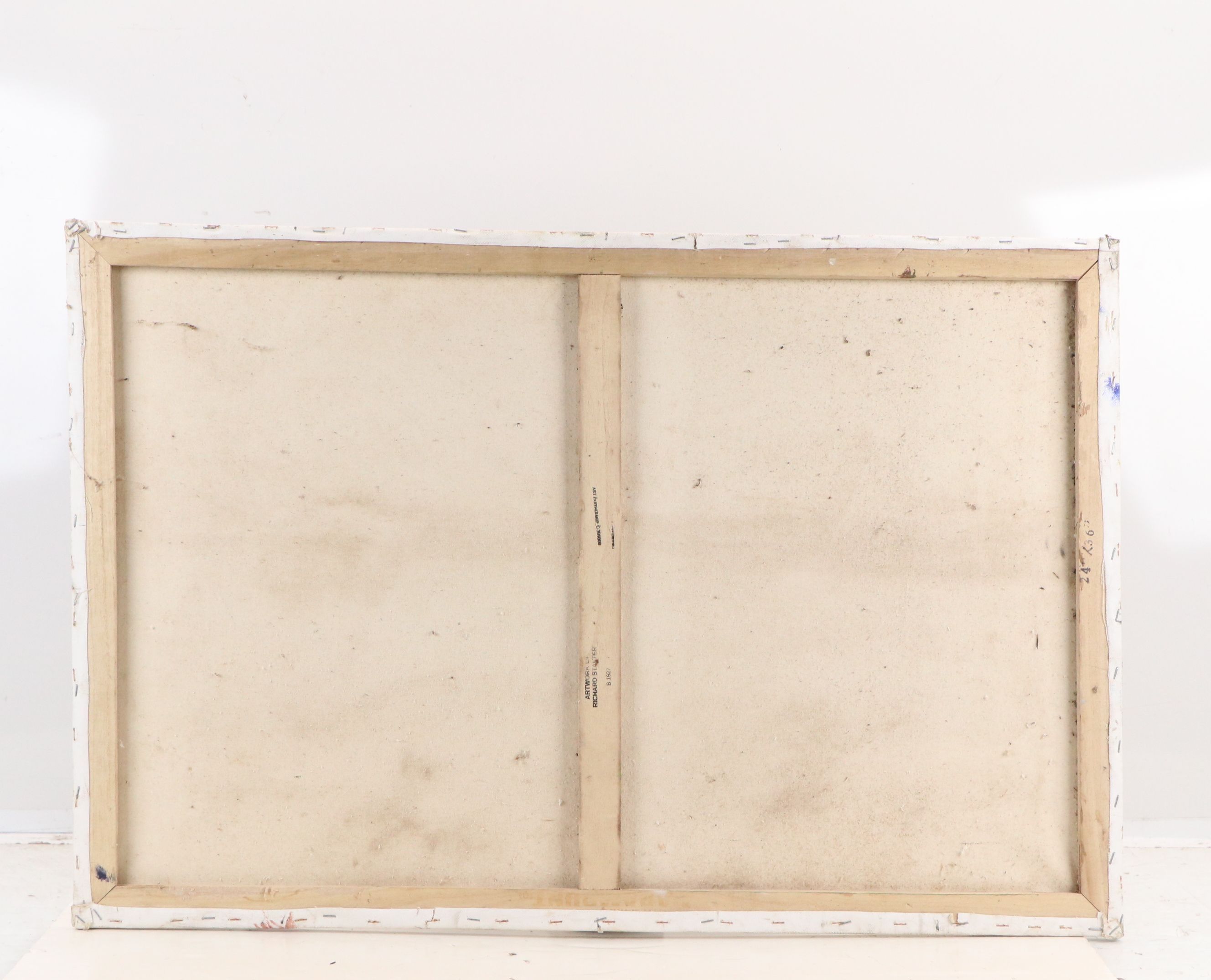 Richard Stalter Oil Painting of Neighborhood Street Scene, Late 20th ...