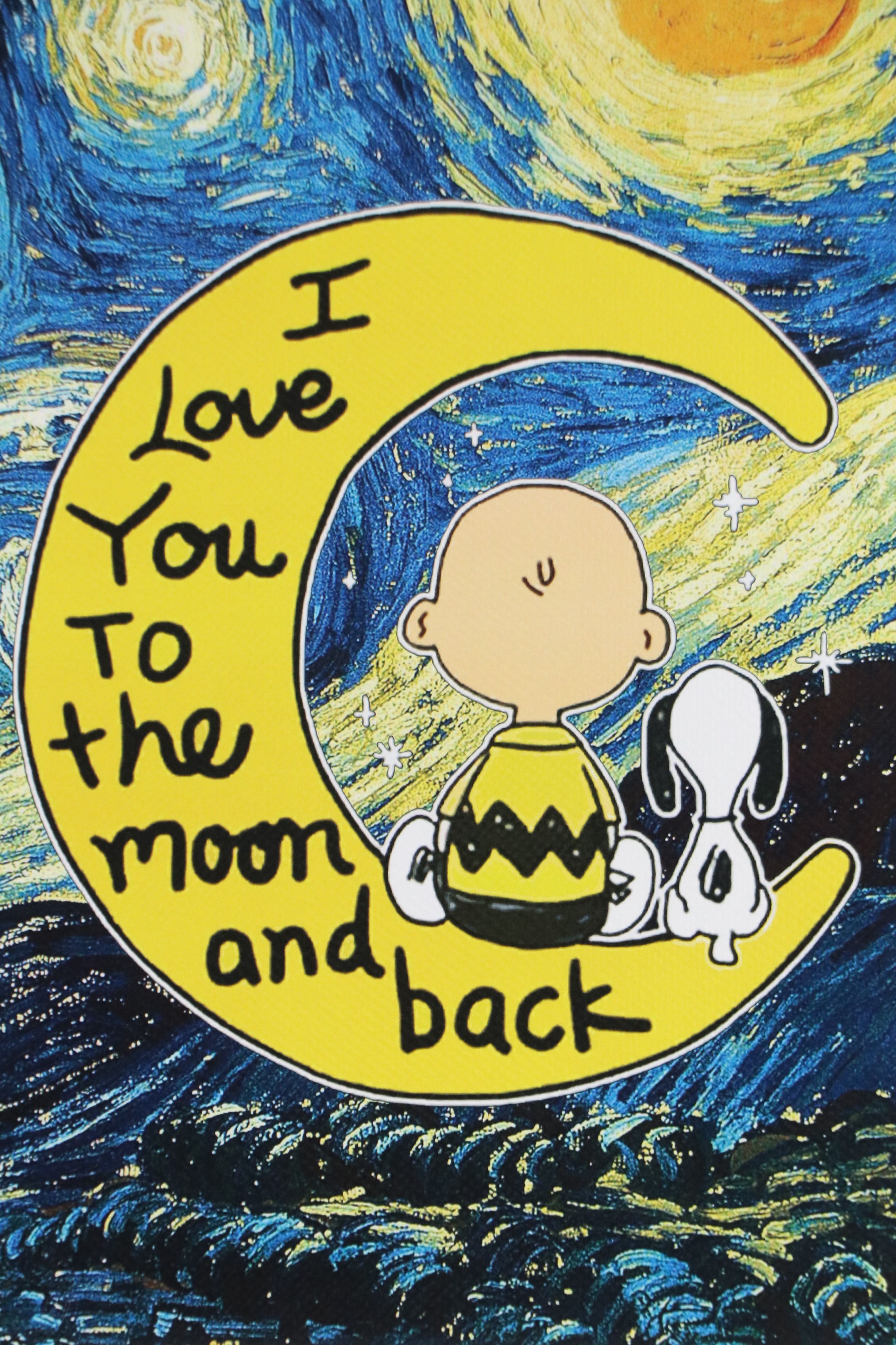 Death NYC Digital Print of Charlie Brown x Starry Night, 2023 | EBTH