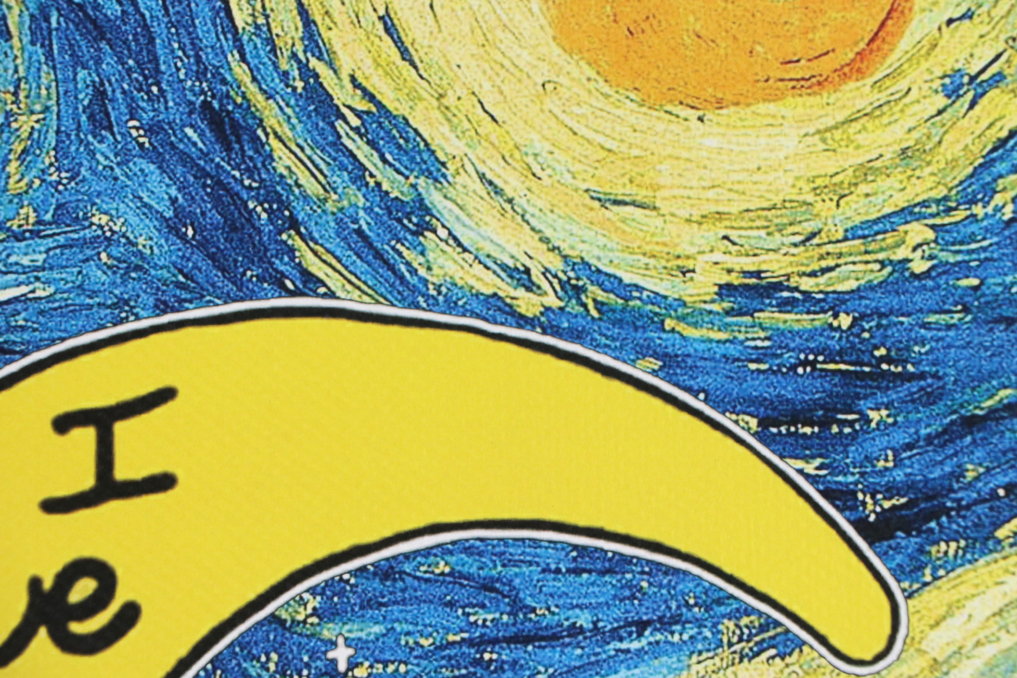 Death NYC Digital Print of Charlie Brown x Starry Night, 2023 | EBTH