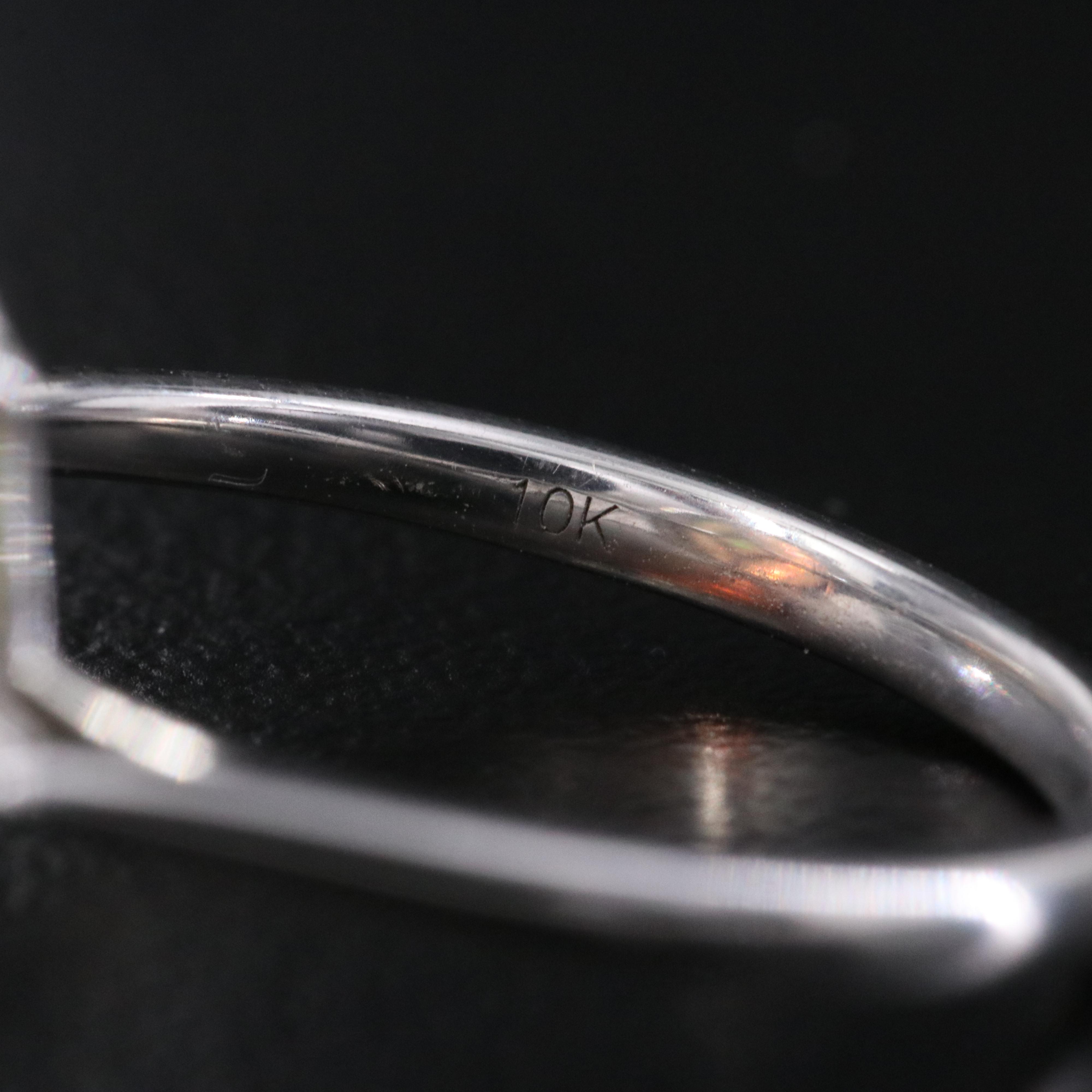 10K Opal and Diamond Ring | EBTH