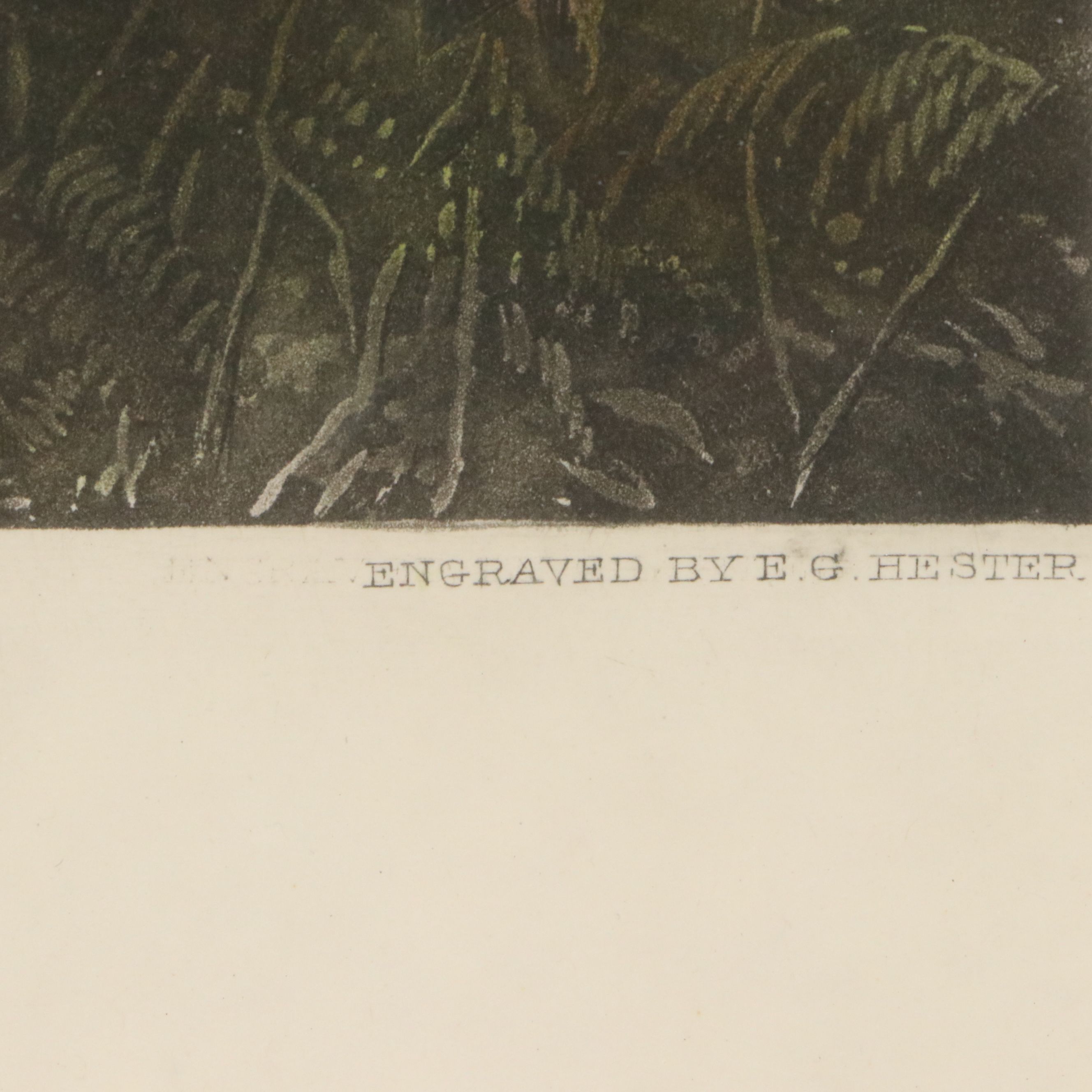 Hand-Colored Aquatint Etching After Inglis Sheldon-Williams "Gone Away ...