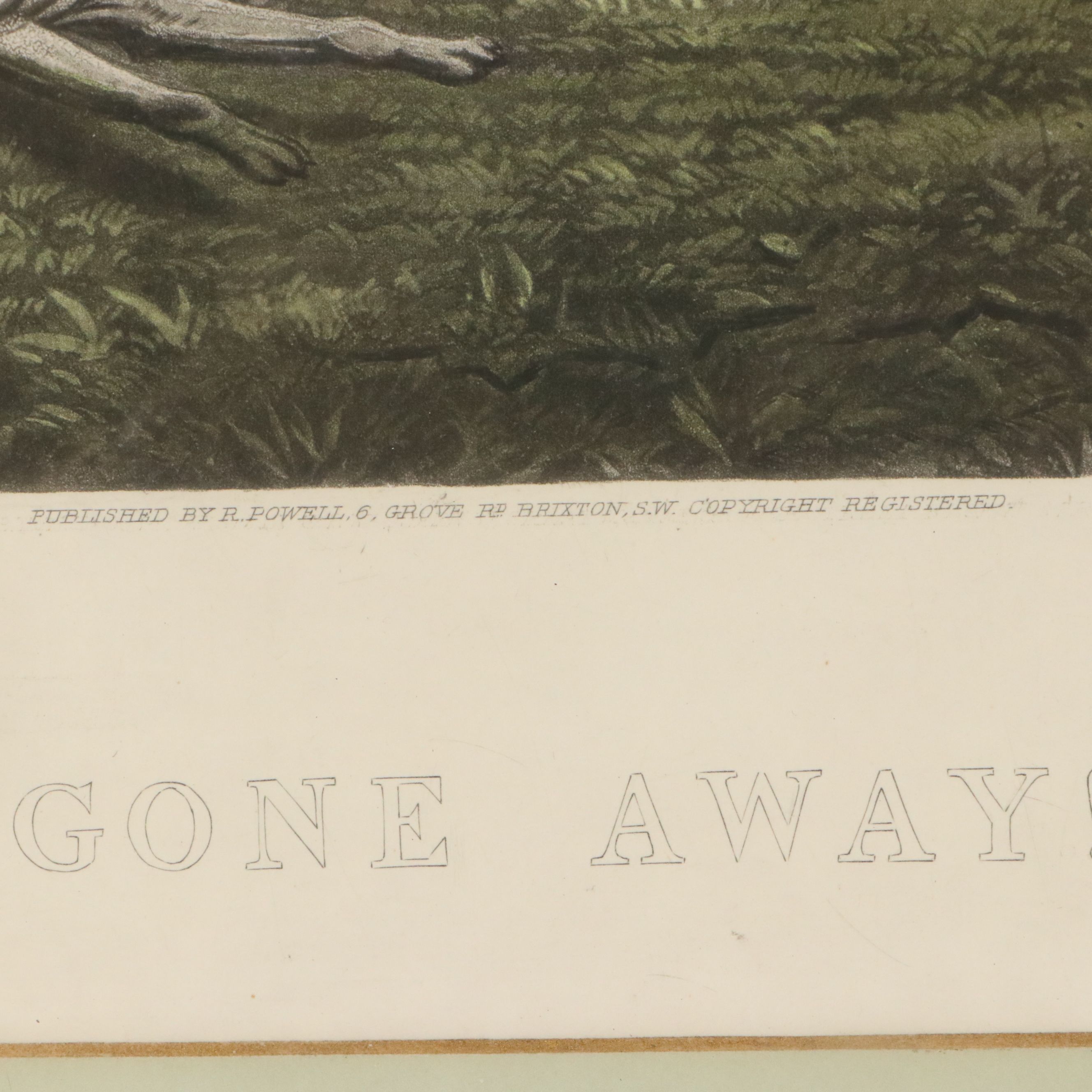 Hand-Colored Aquatint Etching After Inglis Sheldon-Williams "Gone Away ...