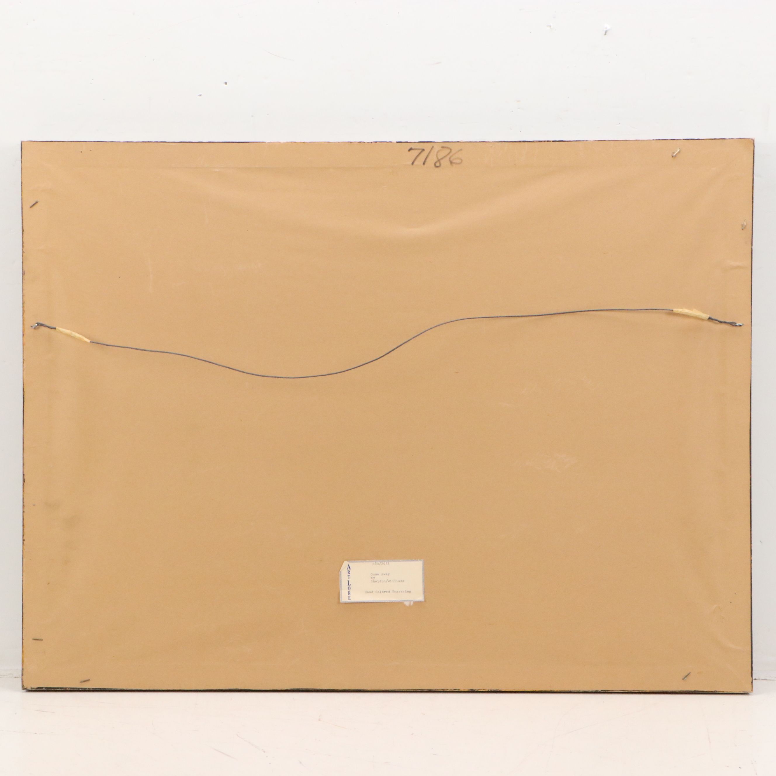 Hand-Colored Aquatint Etching After Inglis Sheldon-Williams "Gone Away ...