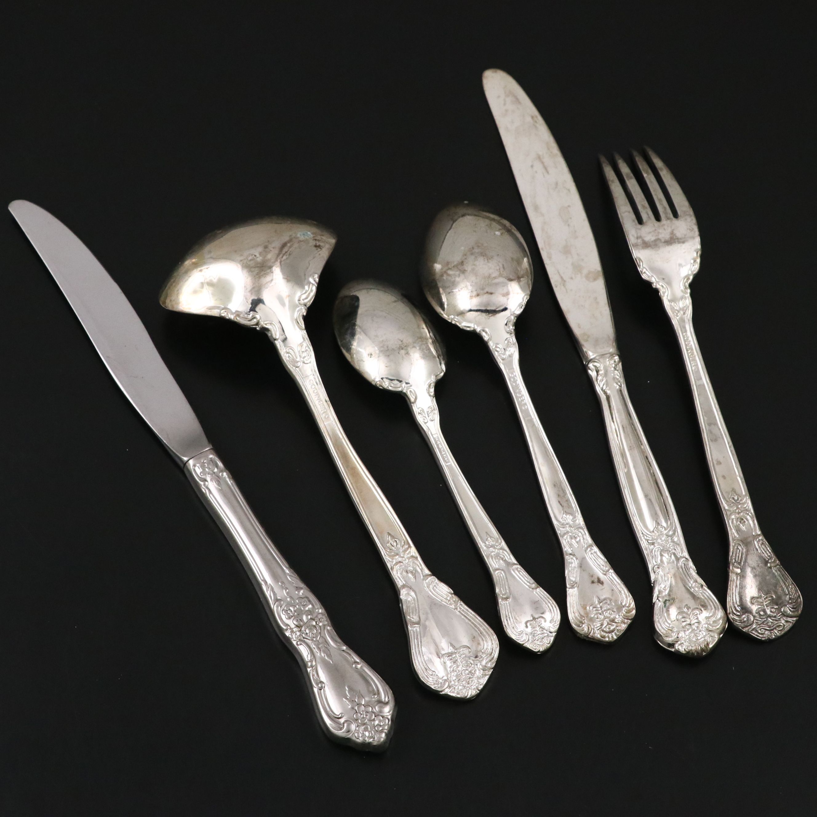 Godinger "Grand Master" Silver Plate Flatware, 1998 | EBTH