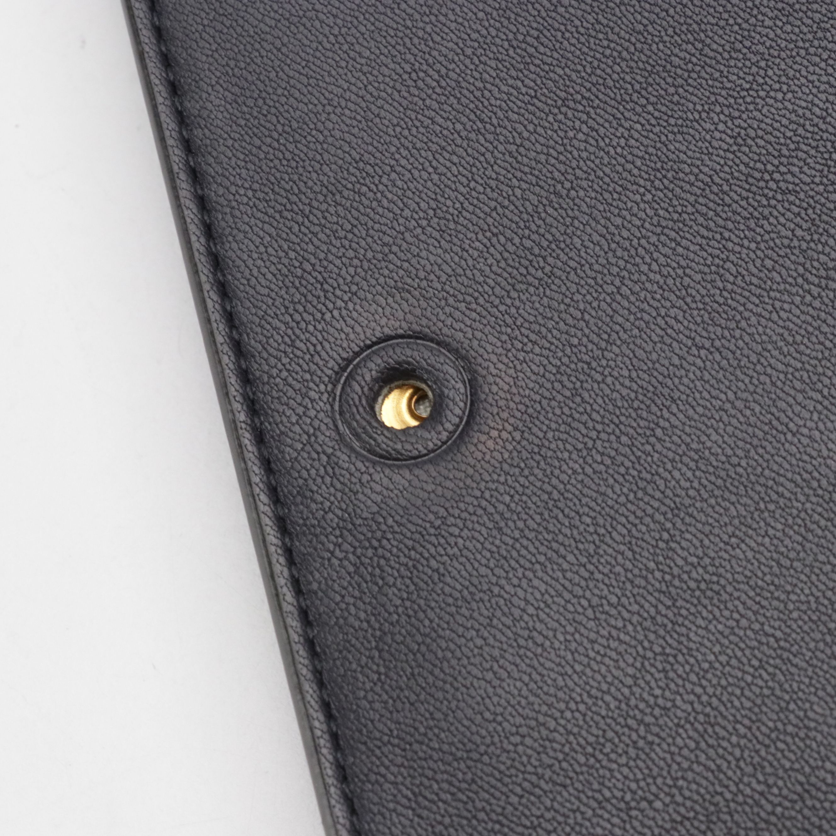 Celine Frame Chain Link Wallet on Chain Crossbody in Bicolor Lambskin ...