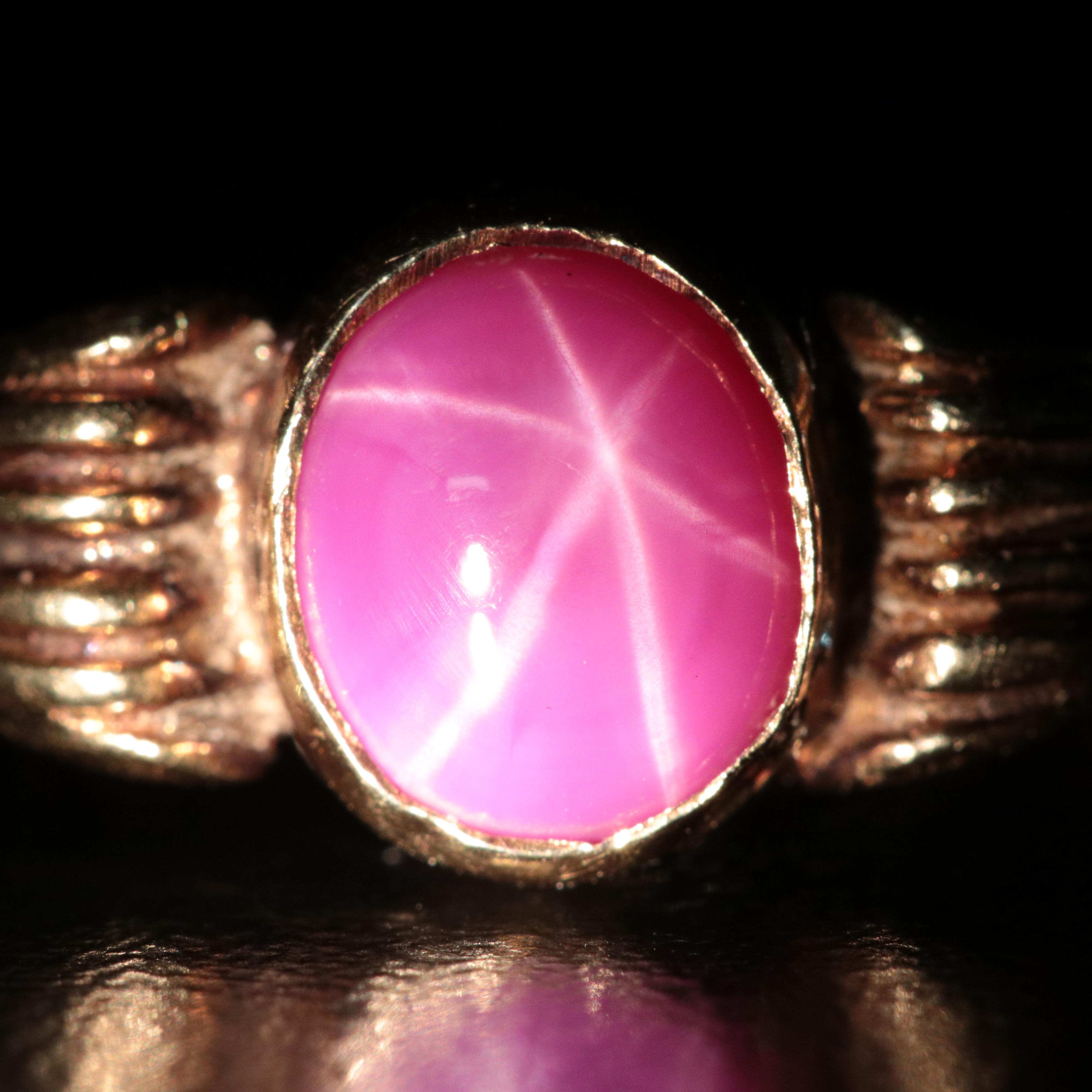 Retro 14K Star Ruby Ring | EBTH