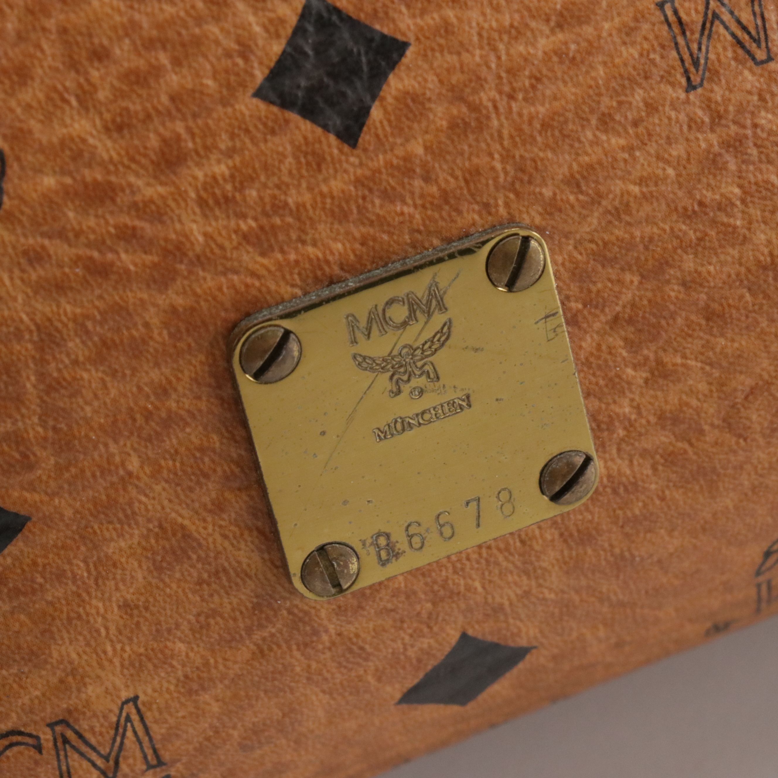 MCM Crossbody in Cognac Visetos Monogrammed Canvas and Leather | EBTH